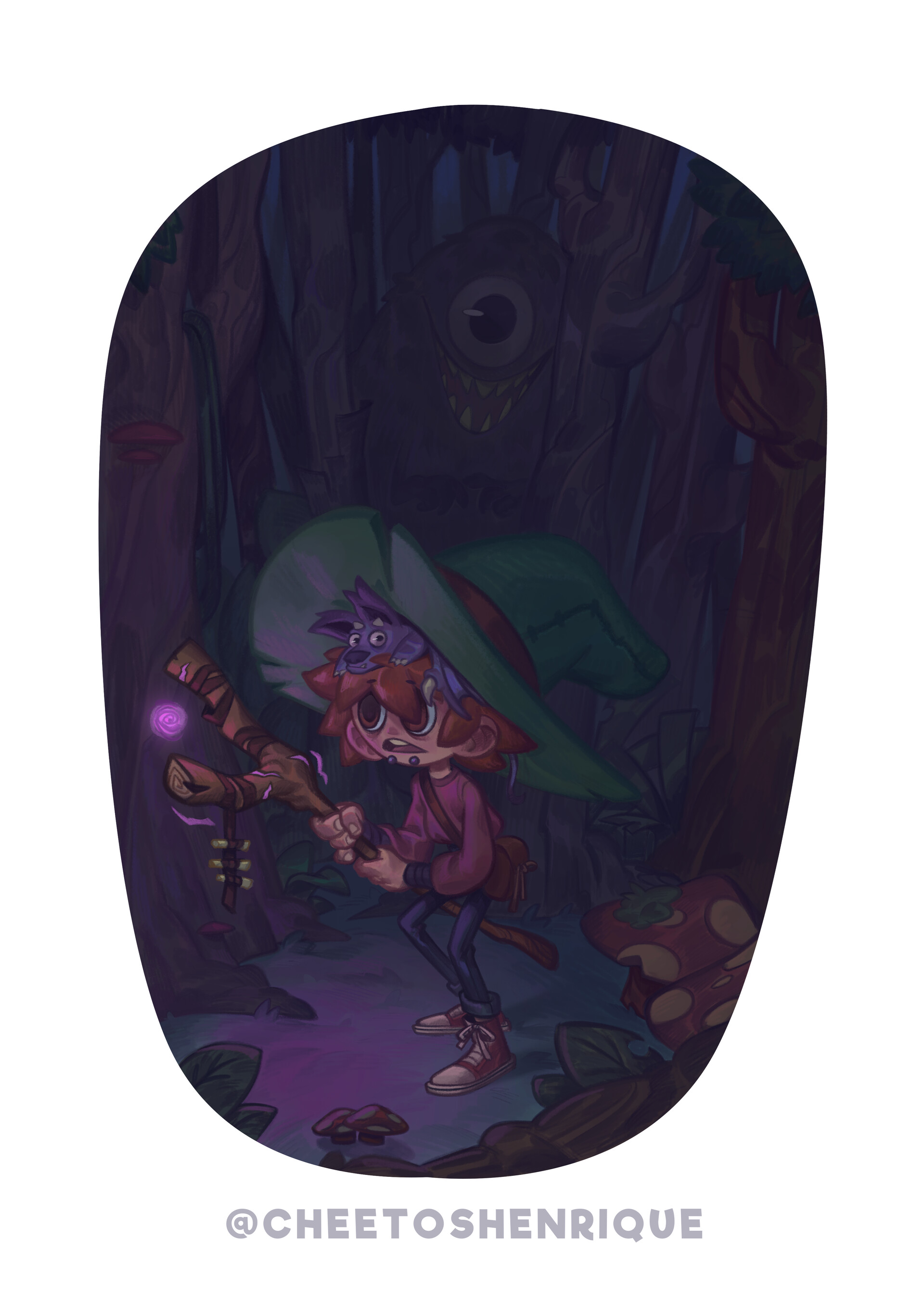 ArtStation - Goofy forest spirit