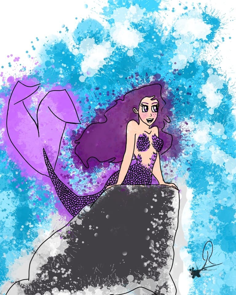 ArtStation - Mermaid Splash Tsunami