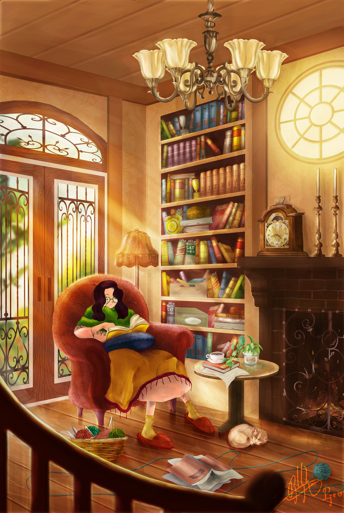 ArtStation - Reading room