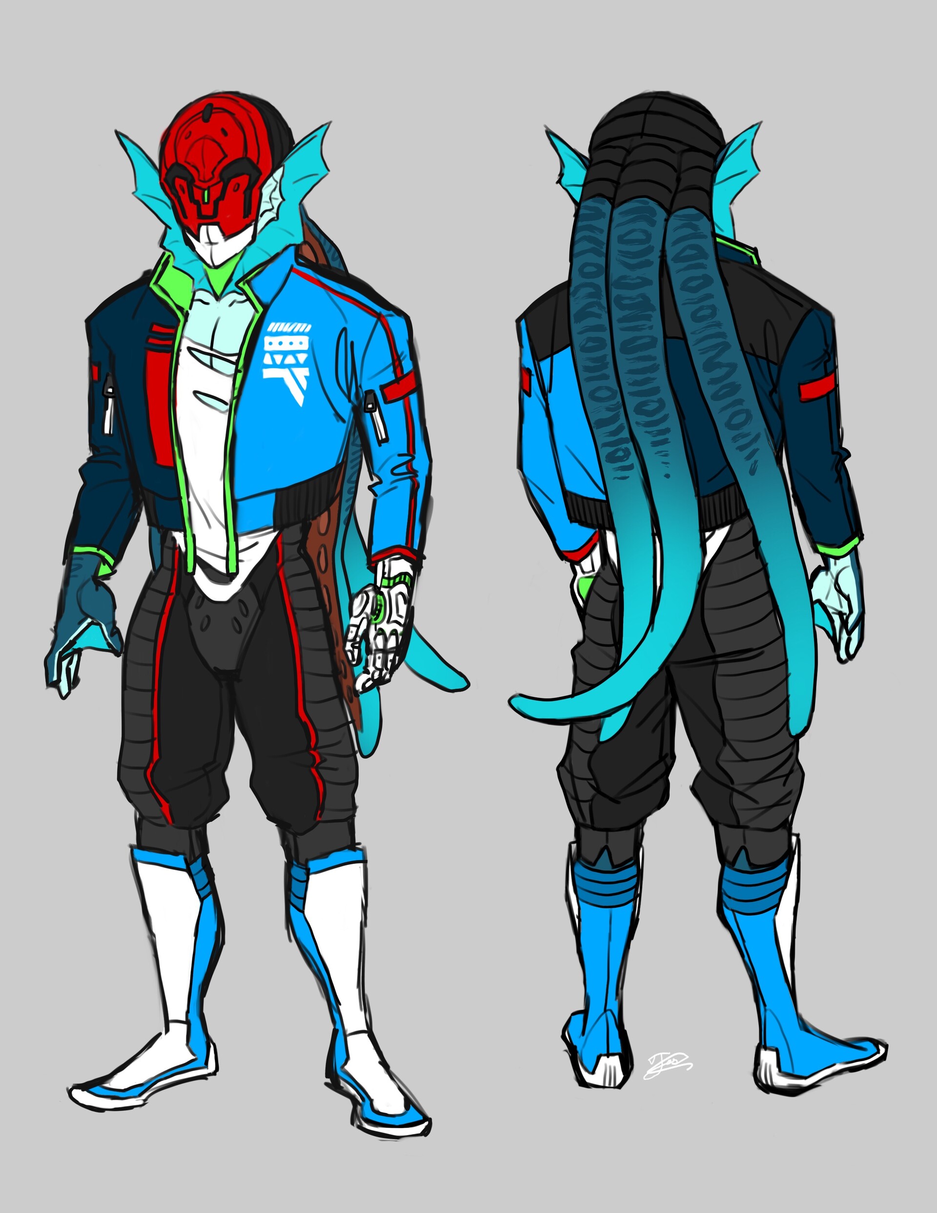 ArtStation - Kirk Mavlov - Alien Character concept