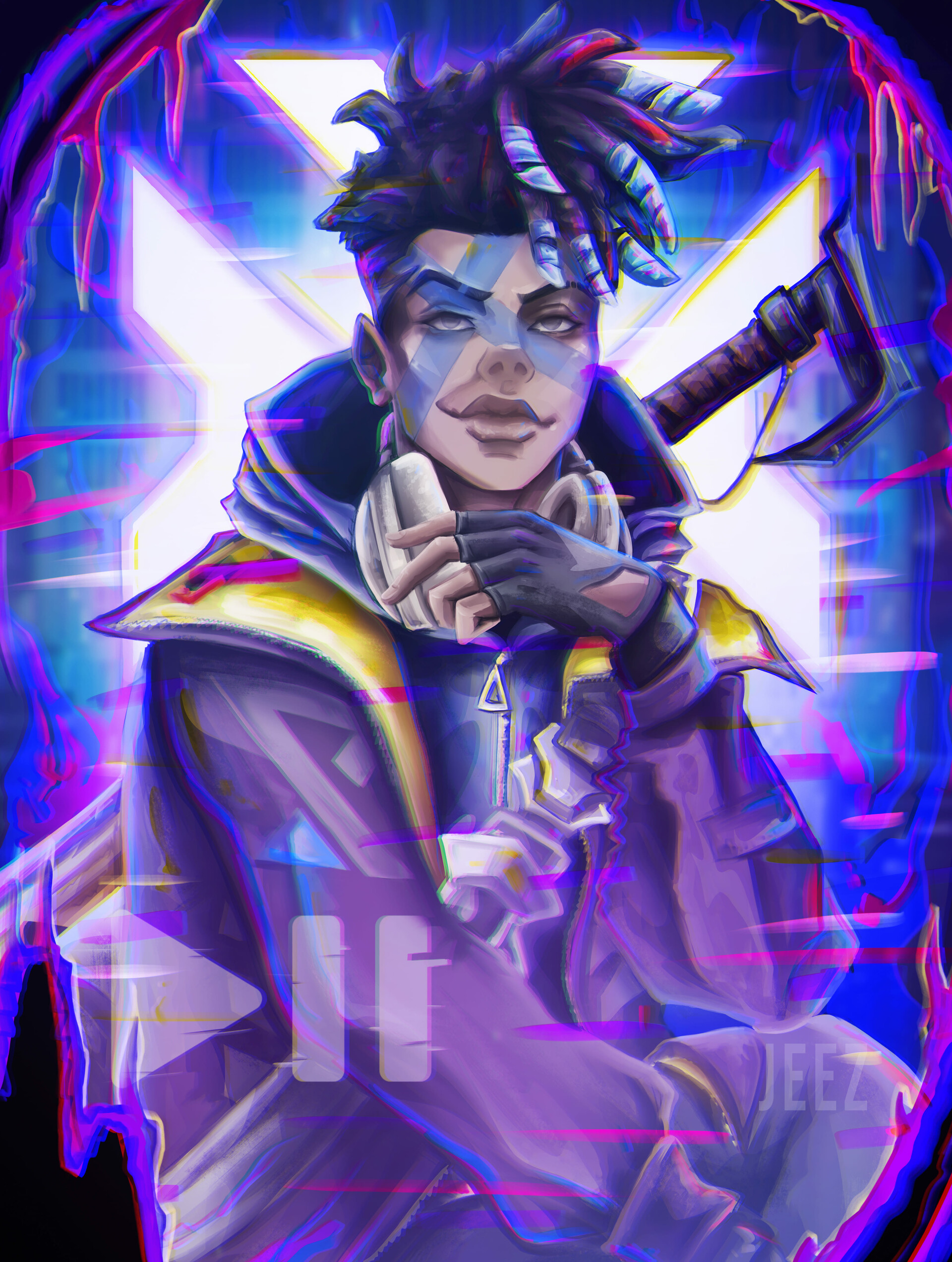 ArtStation - True Damage Ekko Fanart