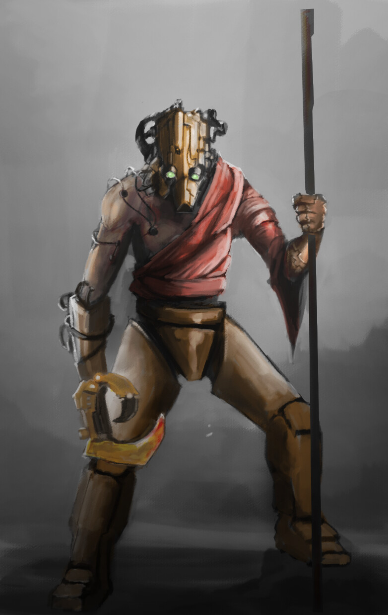 ArtStation - Mettalic monk
