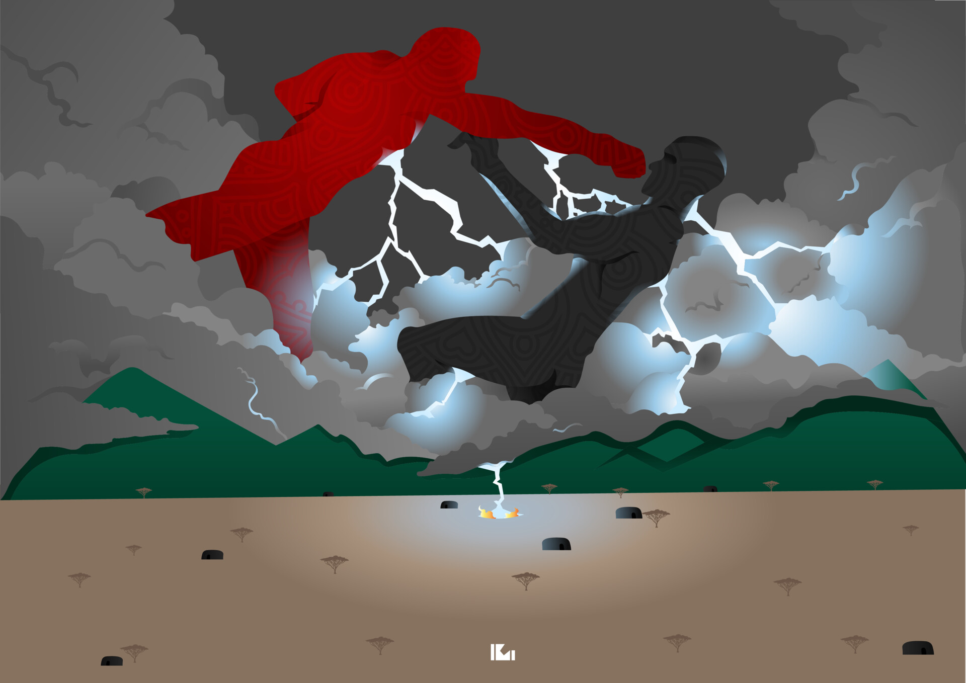 ArtStation - Thunder and the gods