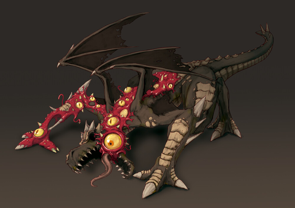 ArtStation - Infected Dead Dragon