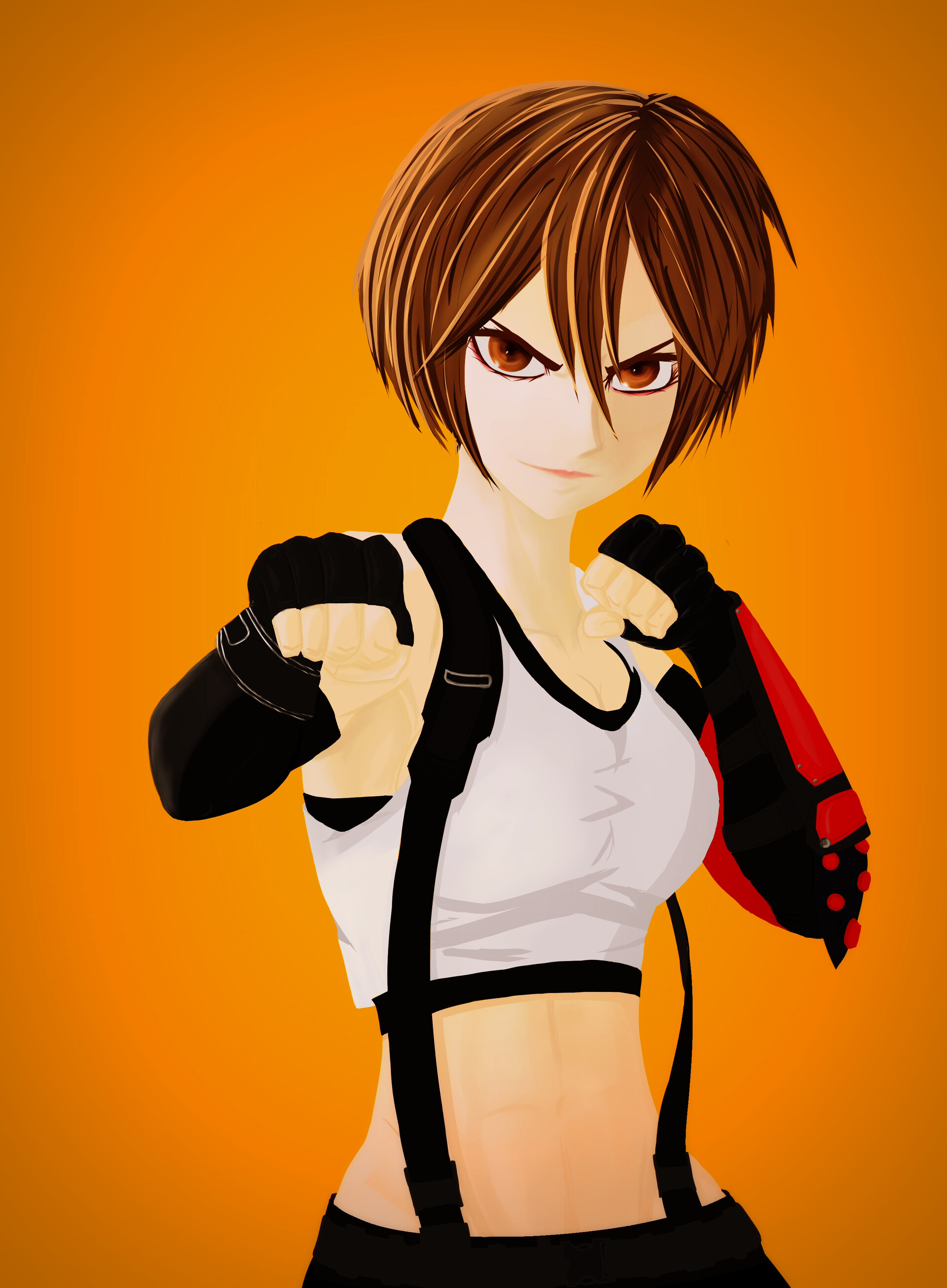 ArtStation - MEIKO as Tifa Lockhart