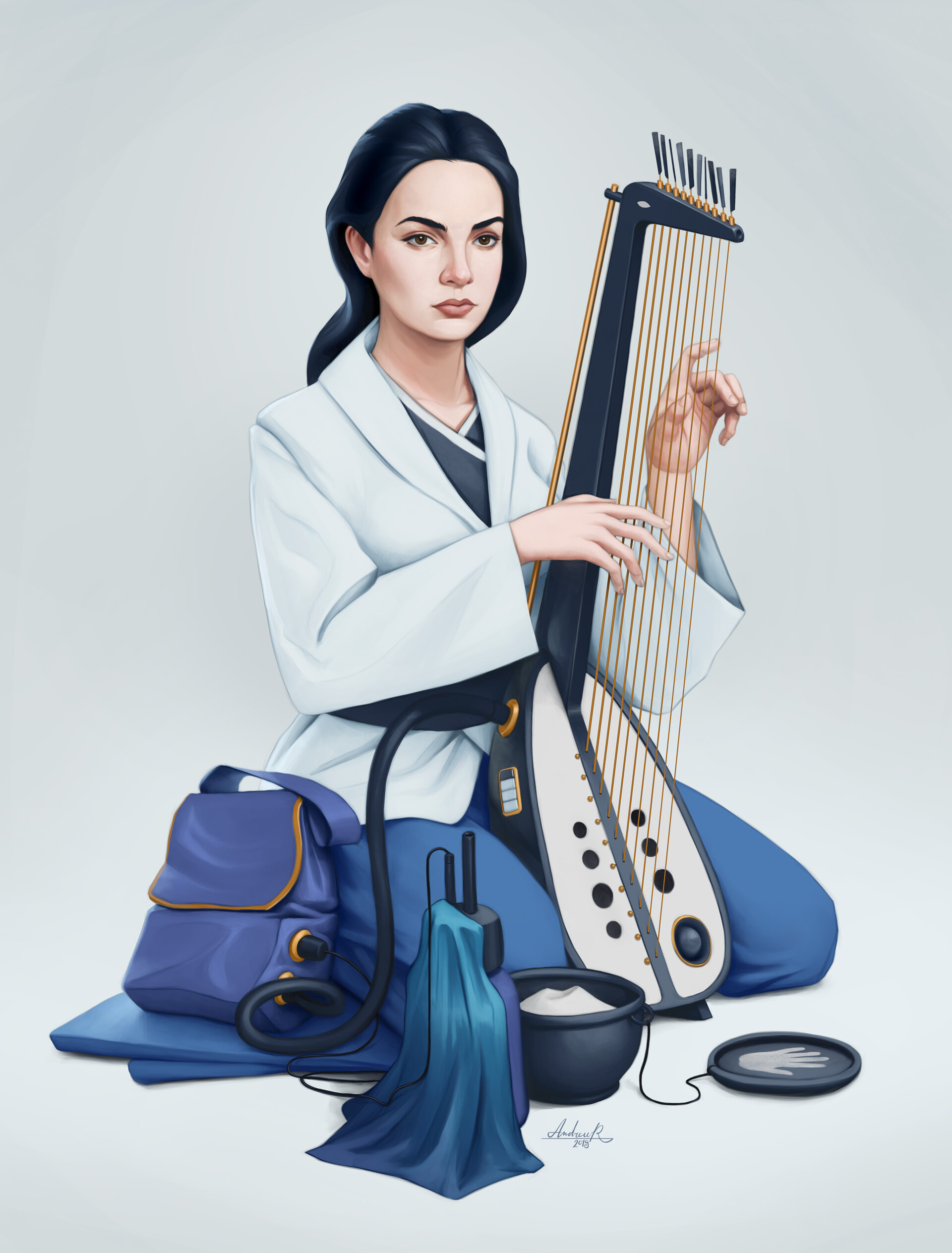 ArtStation - Master of Shoulder Harp