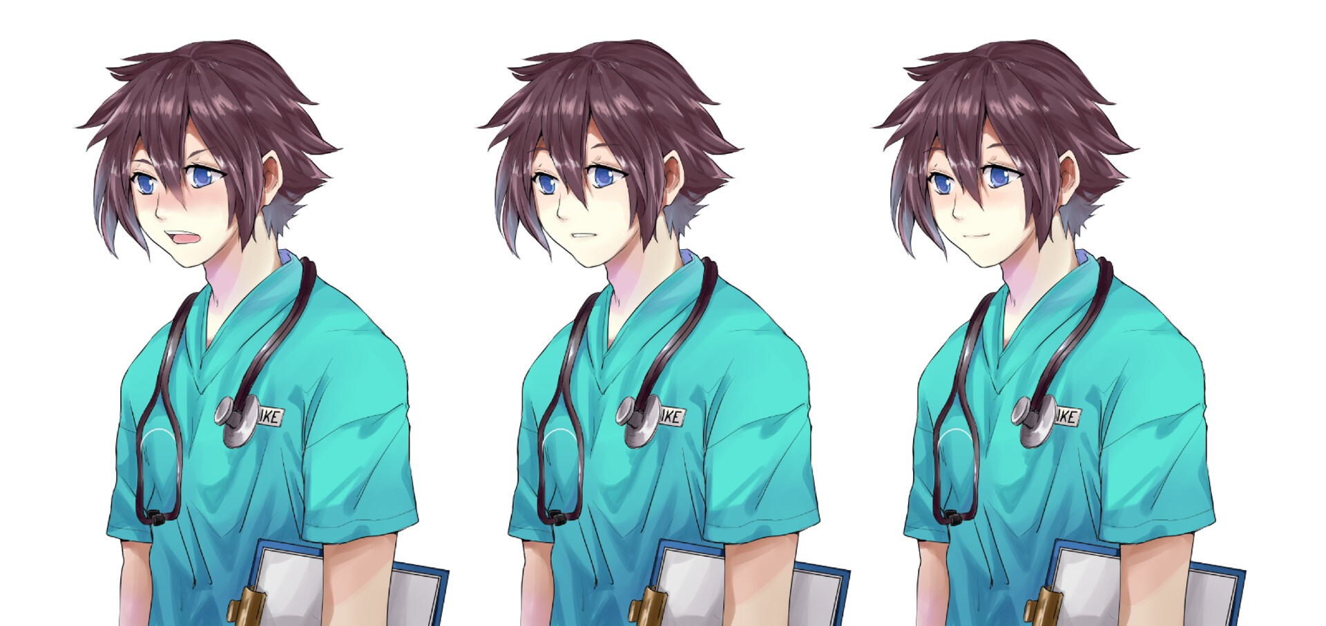 ArtStation - Nurse Mike - VN Sprite (I See Nothing)