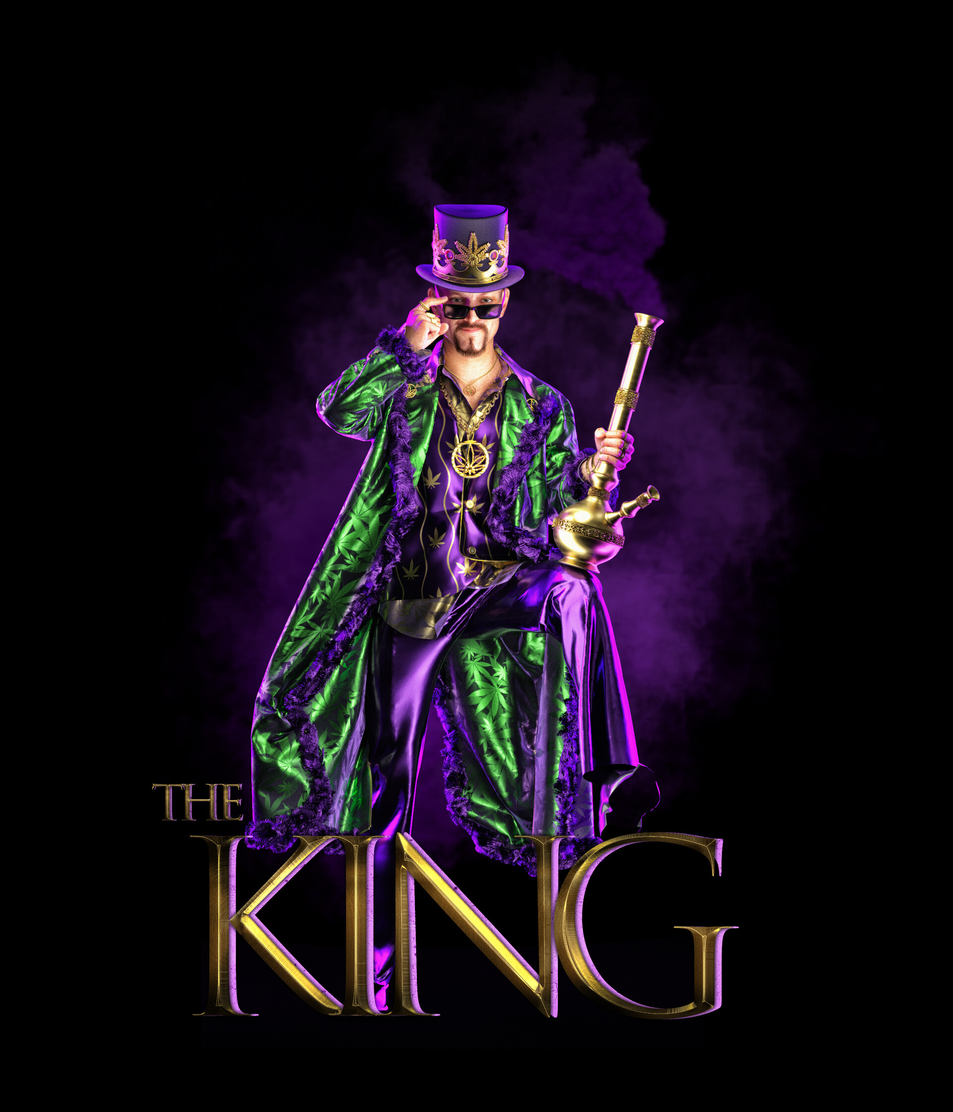 ArtStation - Weed king (T-shirt design)