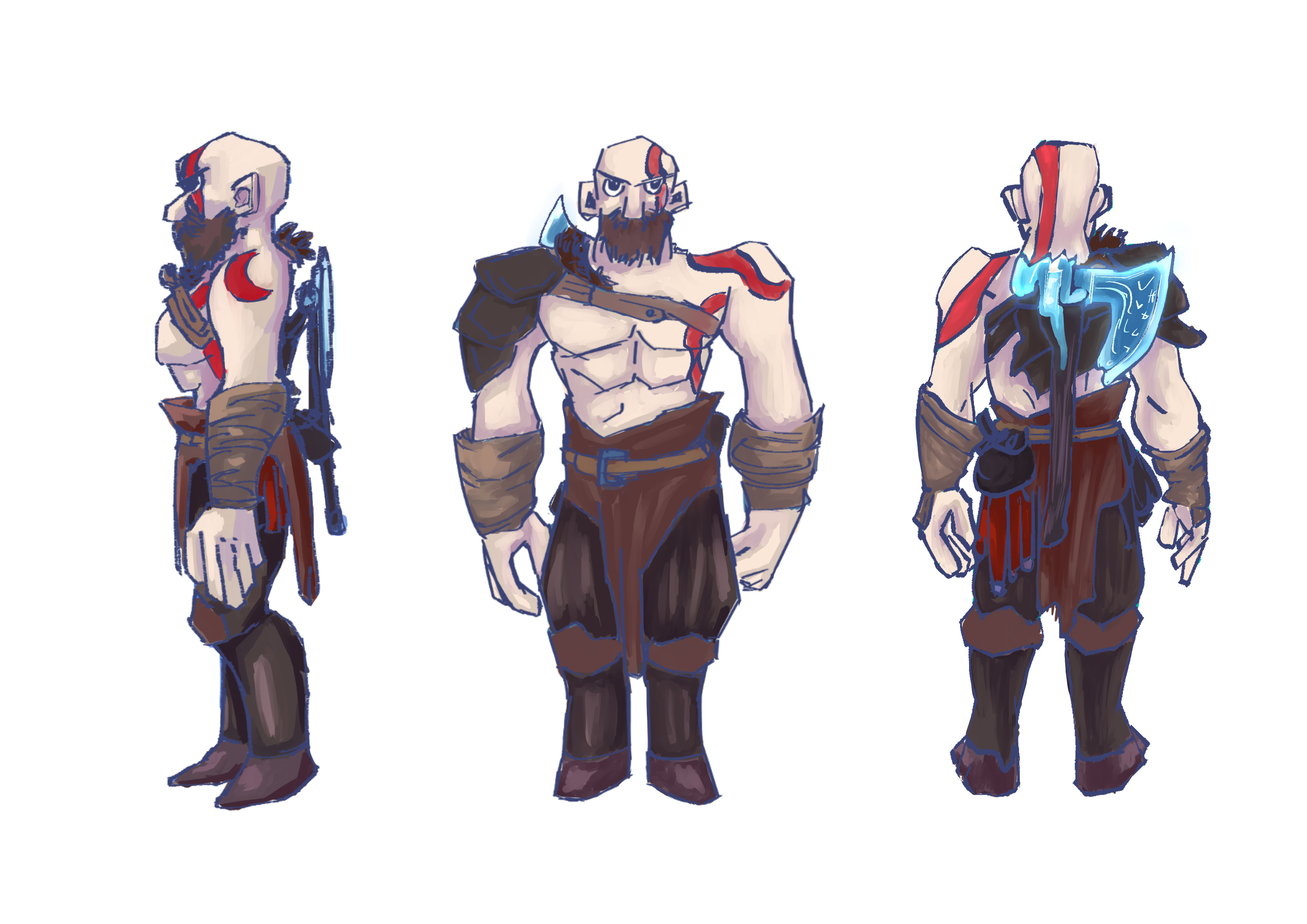 HQ of Creative Devil - Pixel Sprite - Kratos - God of War 4