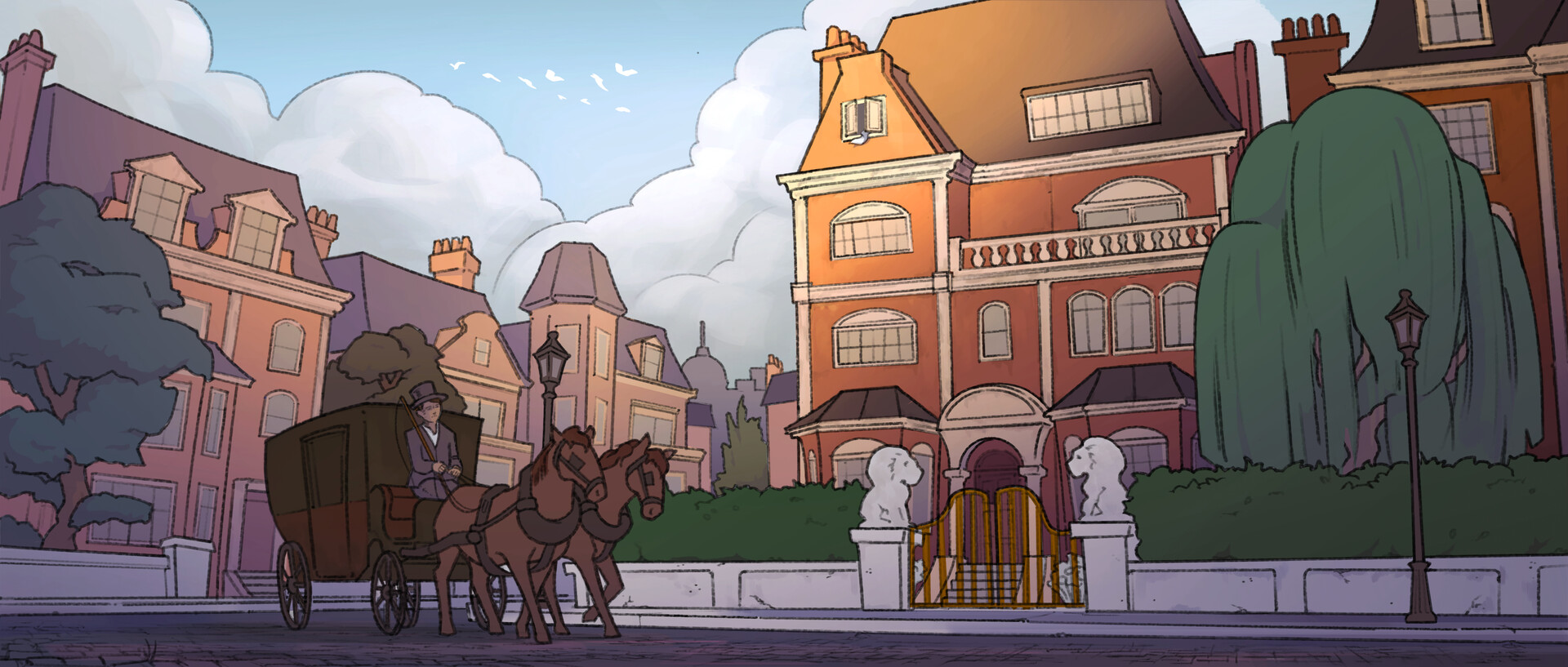 ArtStation - The Ratcatcher's Boy - Oxley House Exterior