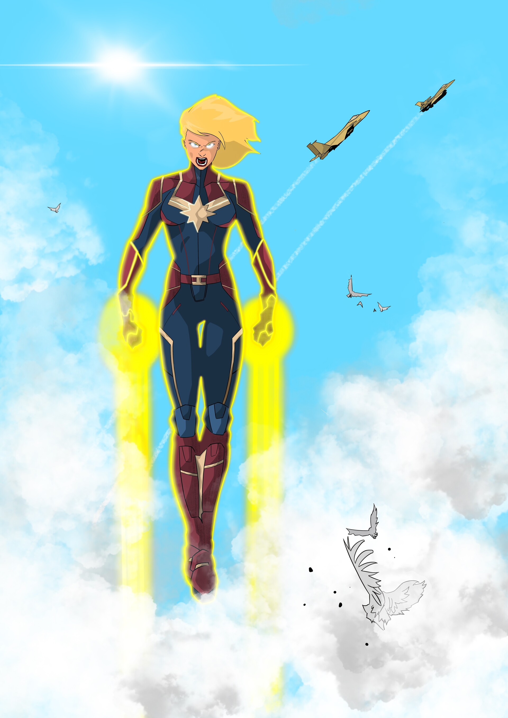 ArtStation - Captain Marvel