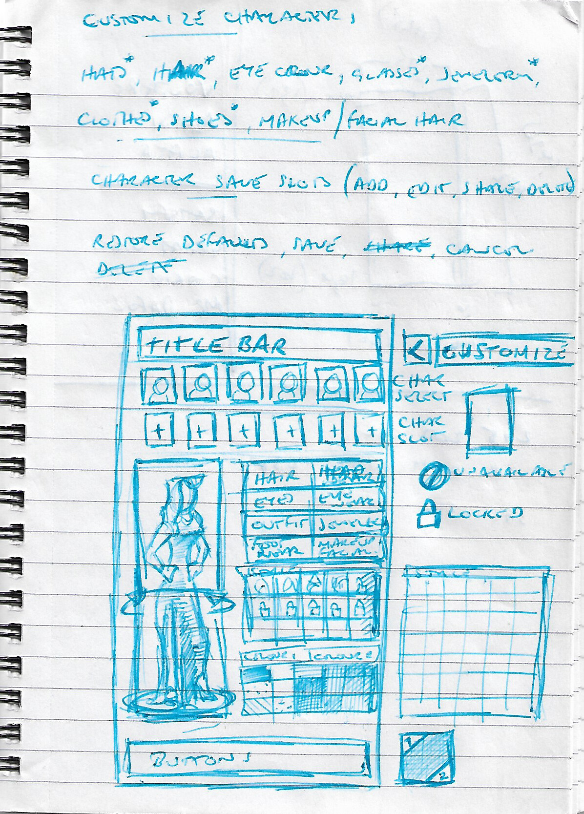 Colin Garratt - UI Concepts (1930s Themed Game)