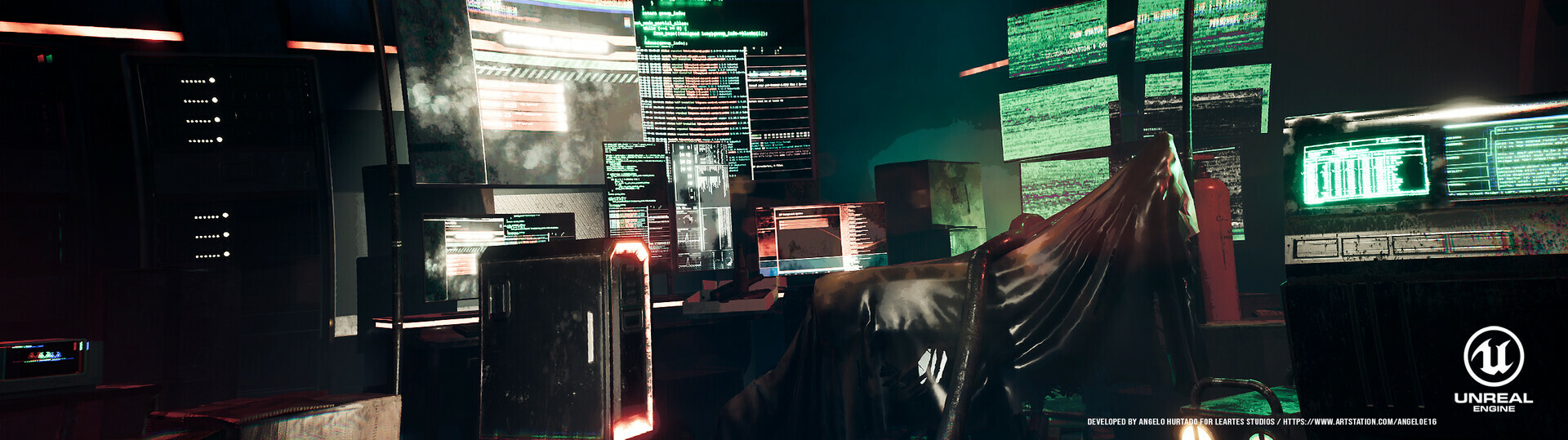 Leartes Studios - CyberPunk Laboratory / Research Center Interior Kitbash