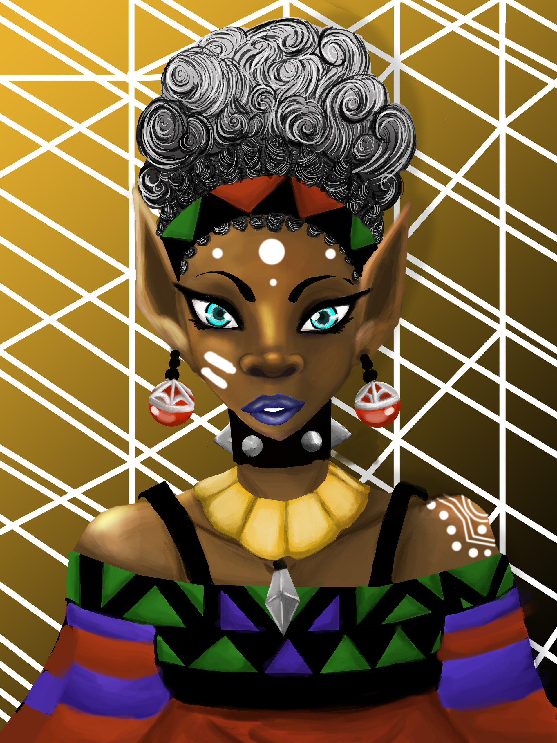 ArtStation - Afro Elf