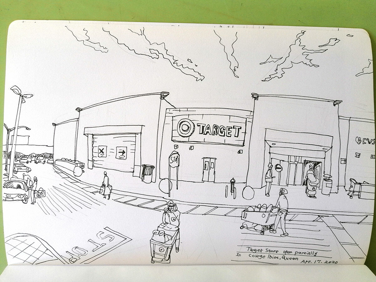 Target Store Drawing