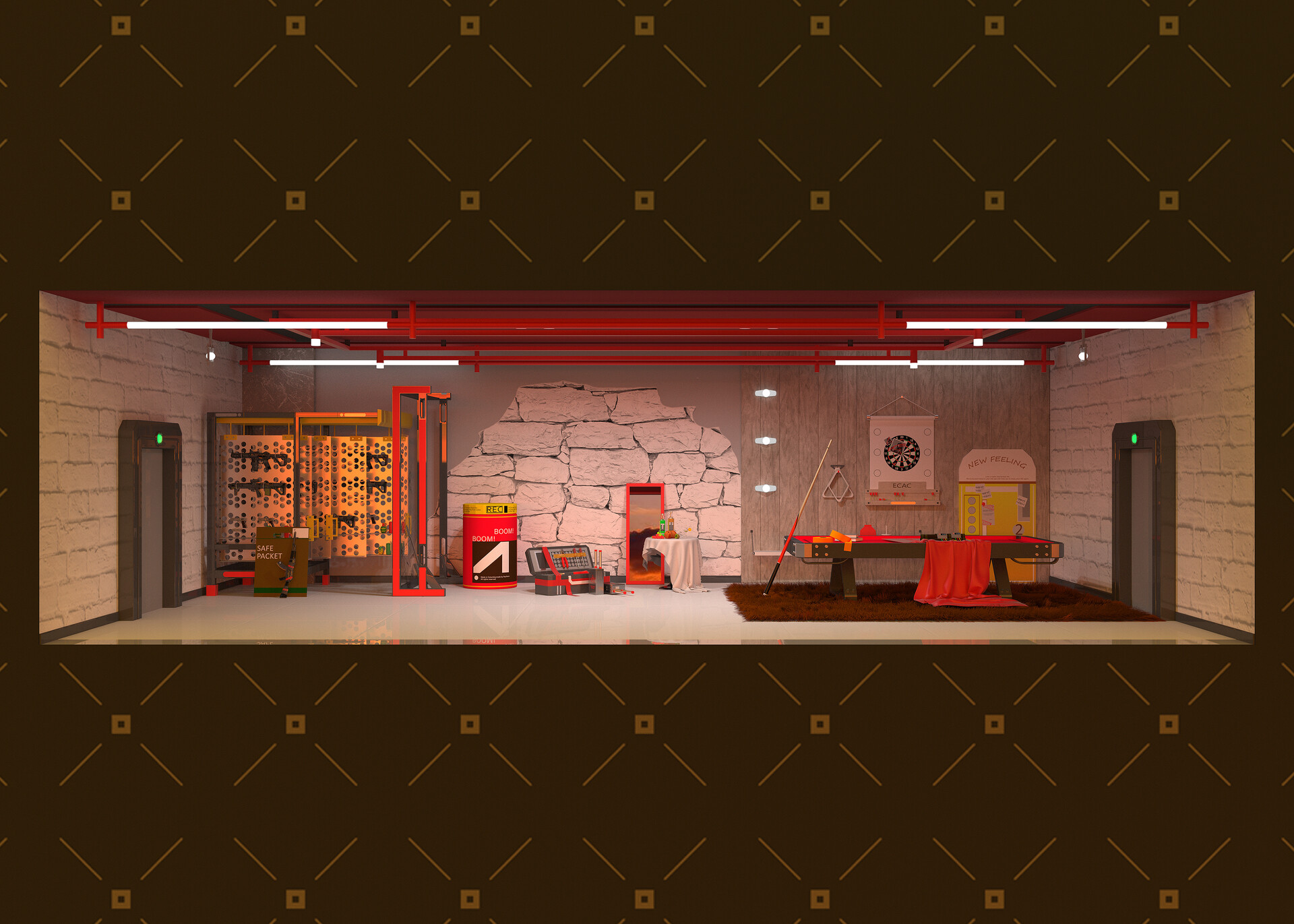 ArtStation - 【Arknights】Lounge of Sakaz mercenary