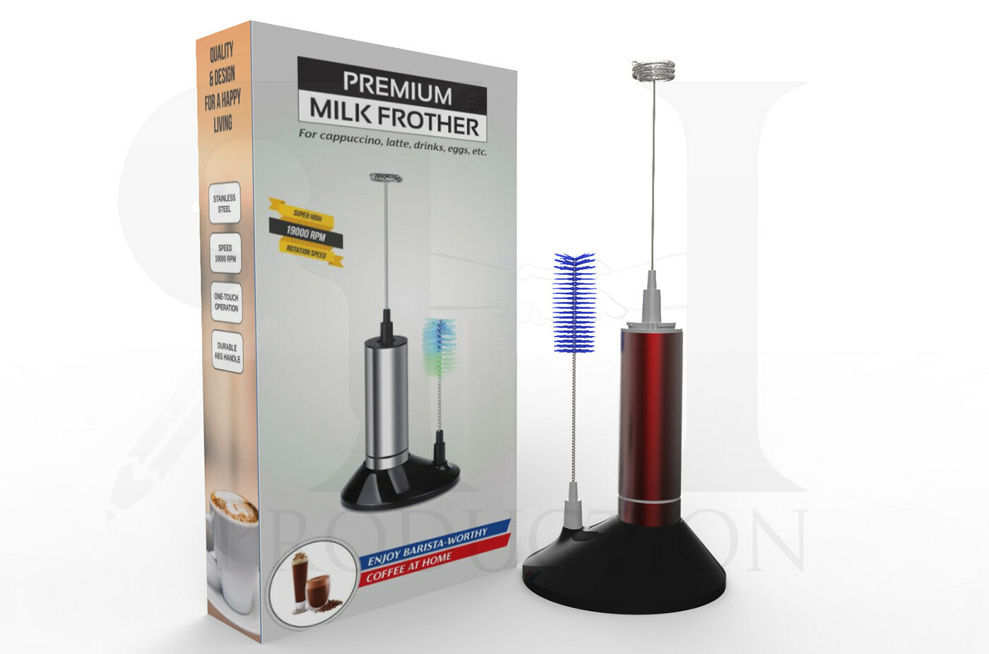 ArtStation - Milk Frother Model & Packaging Design