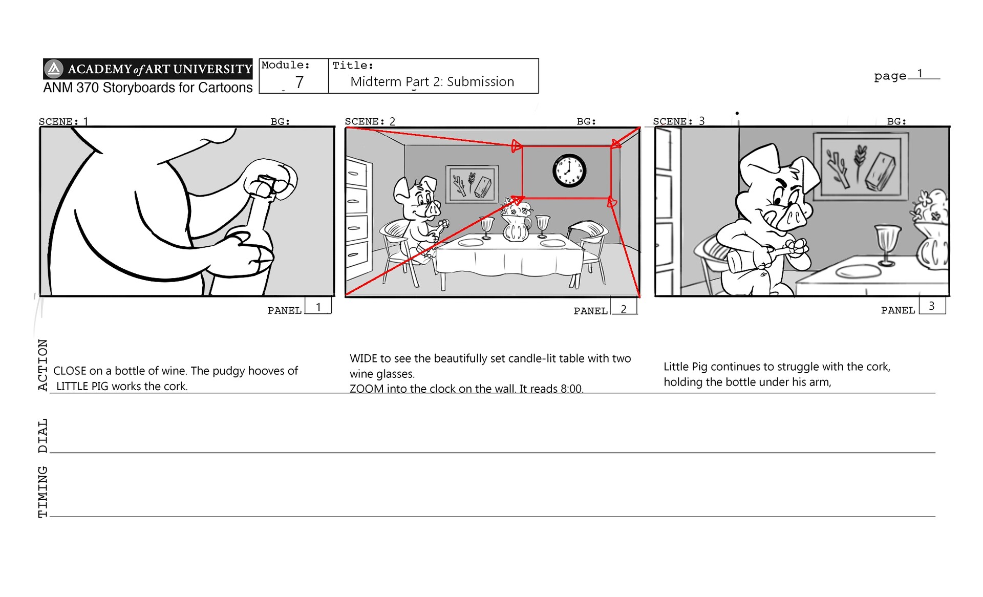 ArtStation - Working off of a script and model sheet: Storyboard 2020 ...