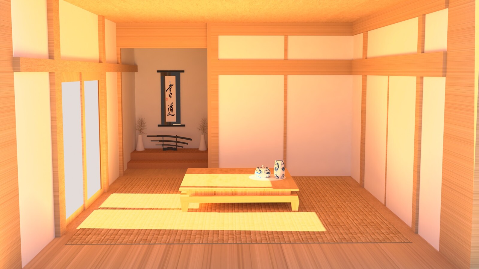 siwakorn sriveerakul - Traditional Japanese Room Design Concpet