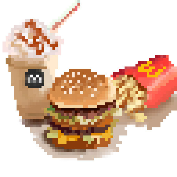 ArtStation - Mc Donald's Pixel Art pratice