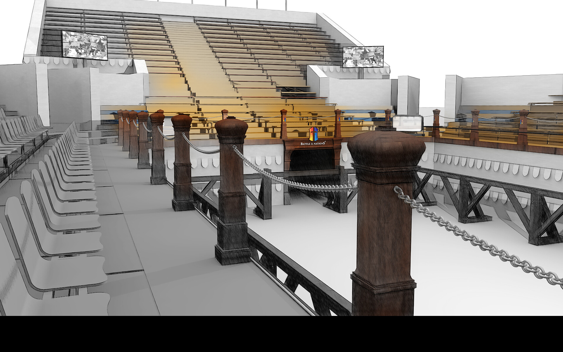 ArtStation - Elements of the arena | 3D modeling