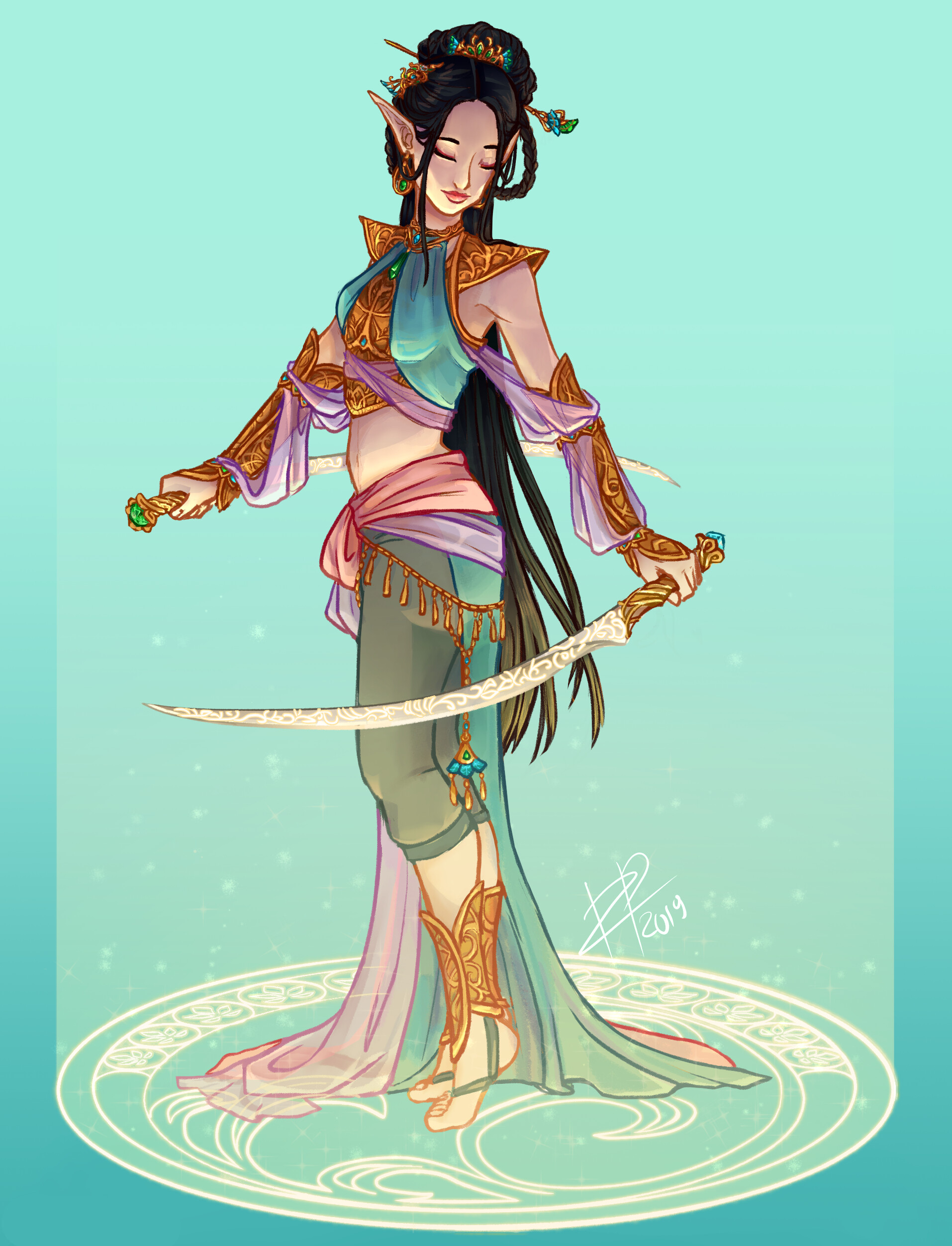 ArtStation - Character Design Challenge: Elf Warrior