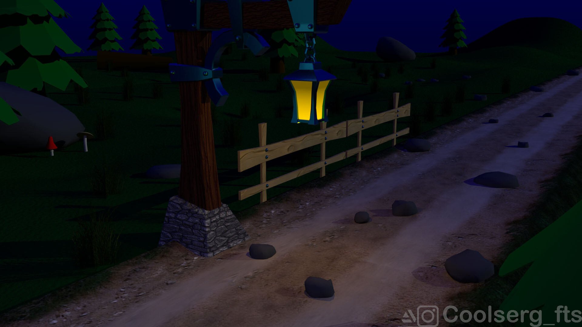 ArtStation - Road Lantern