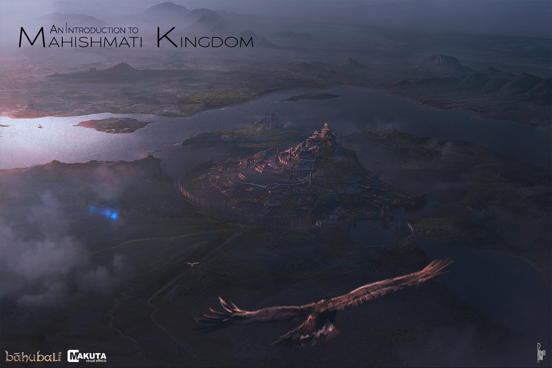 ArtStation - Mahishmati Kingdom aerial view