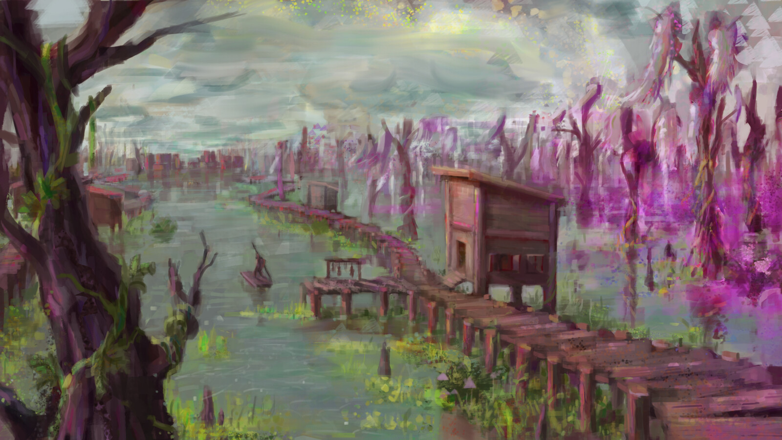 ArtStation - Poisonous Swamp