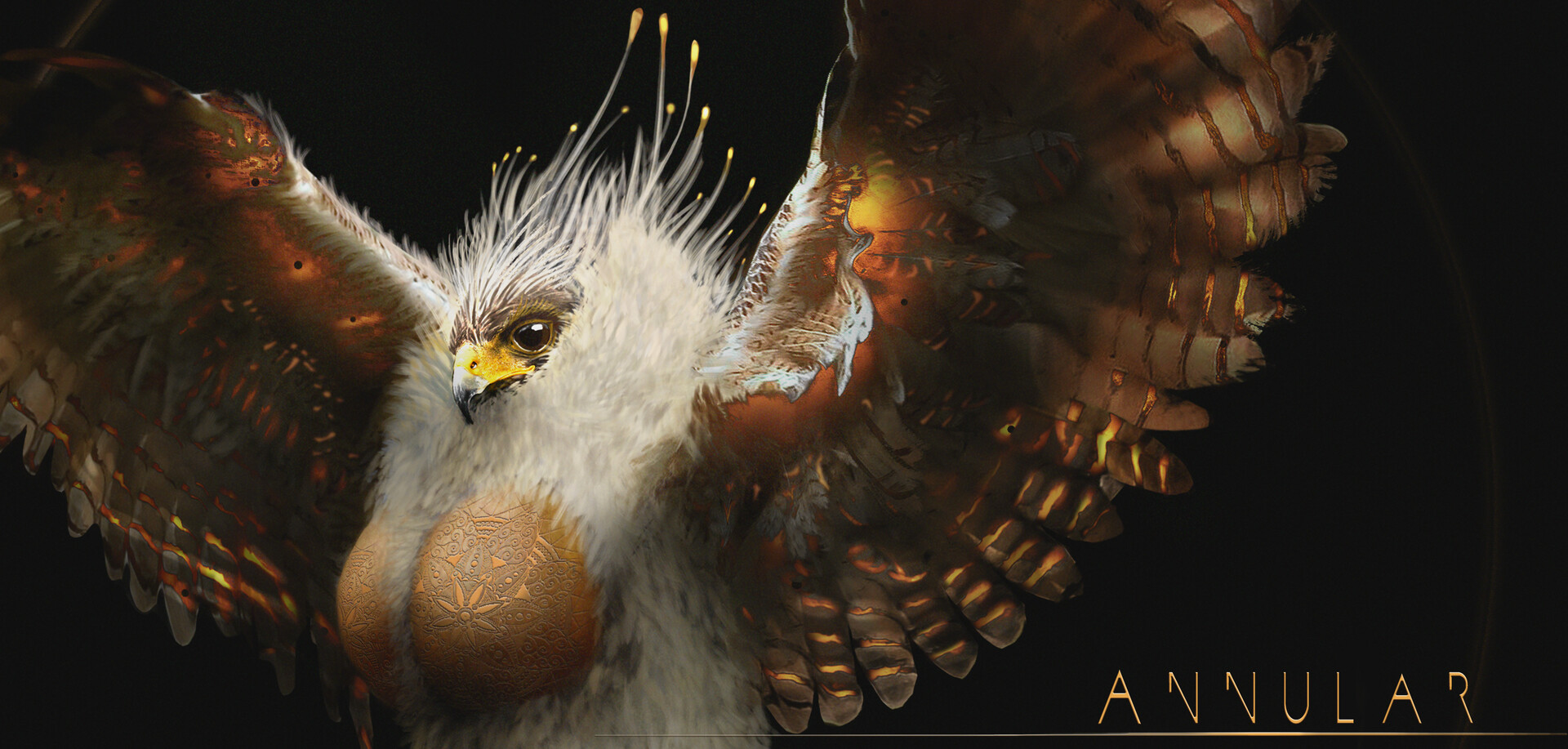 Ajinkya Lad - Annular - The Bird who rose in the shadows of the eclipse.