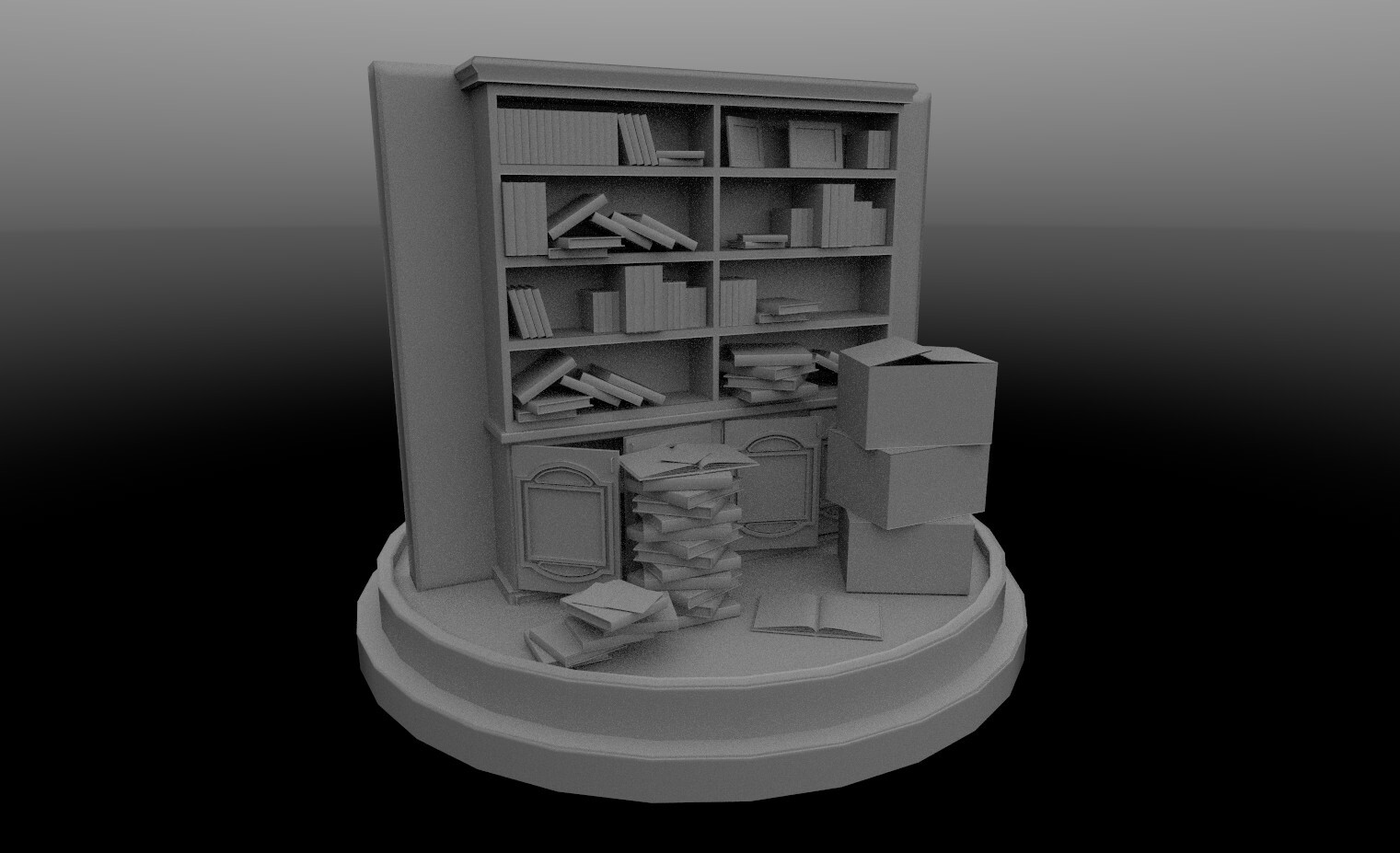 ArtStation - Bookcase