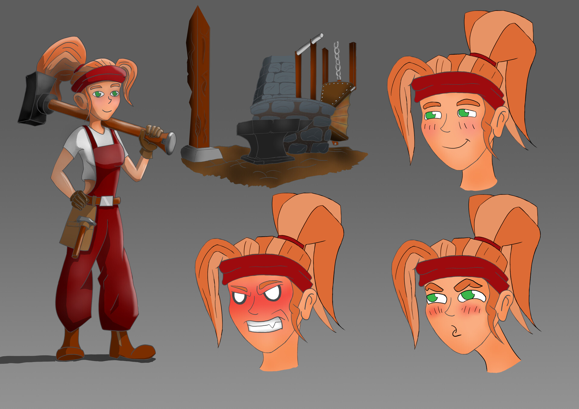 ArtStation - funny blacksmith