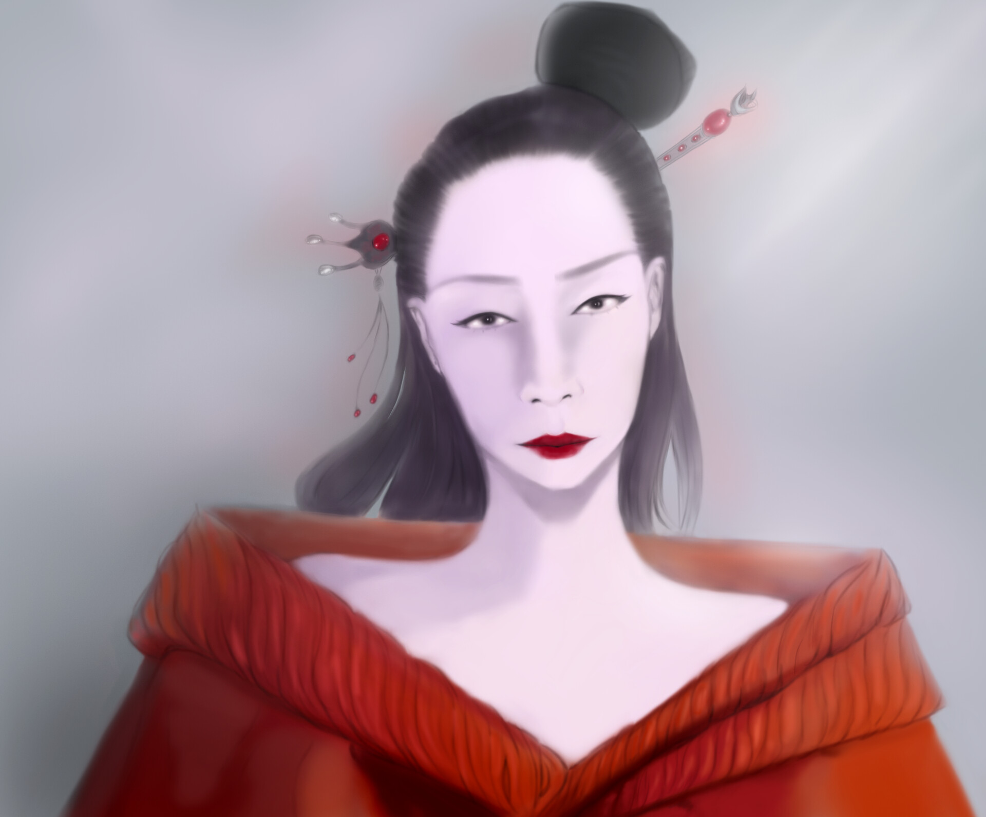 ArtStation - red moon