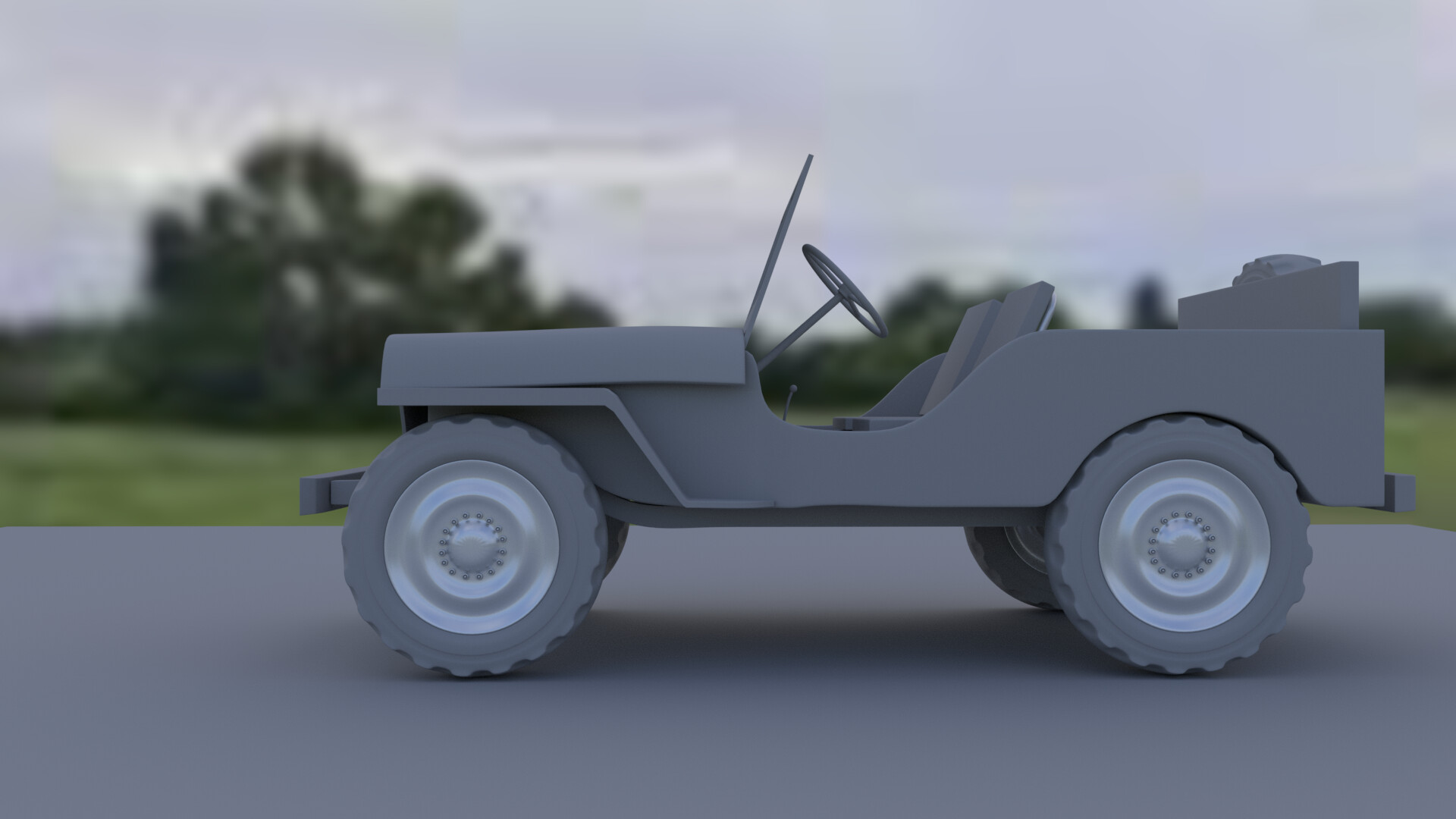 ArtStation - 3D Jeep ( In Progress)