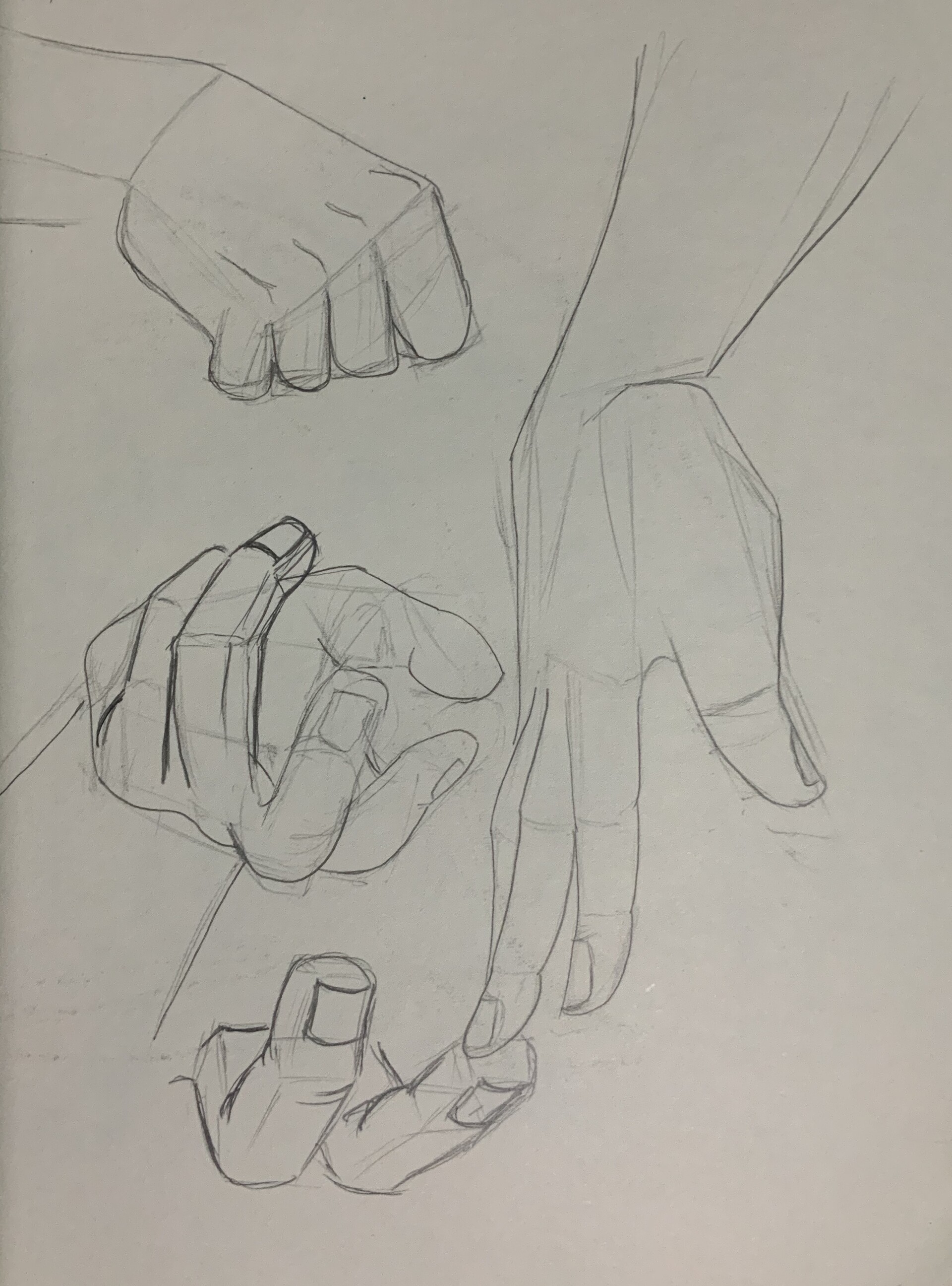 how to draw hand gestures