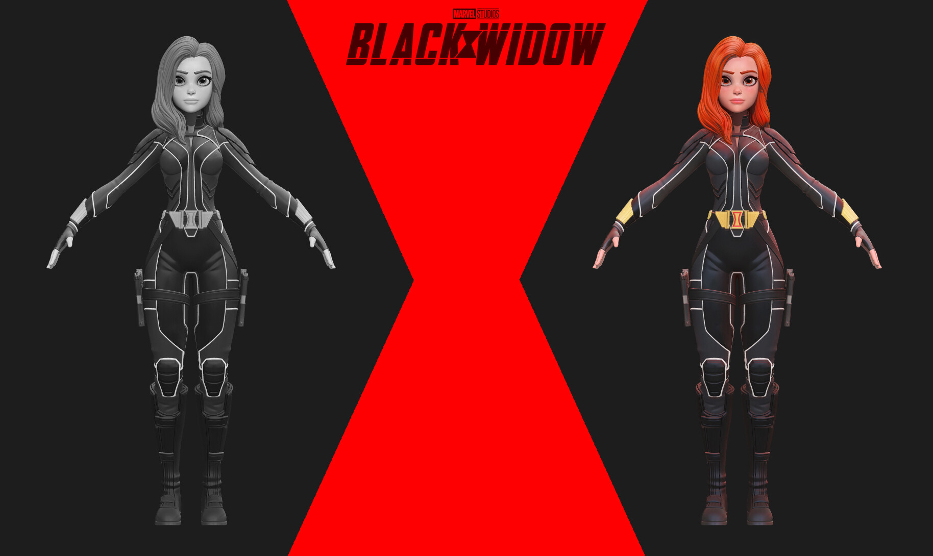 ArtStation - black widow fan art