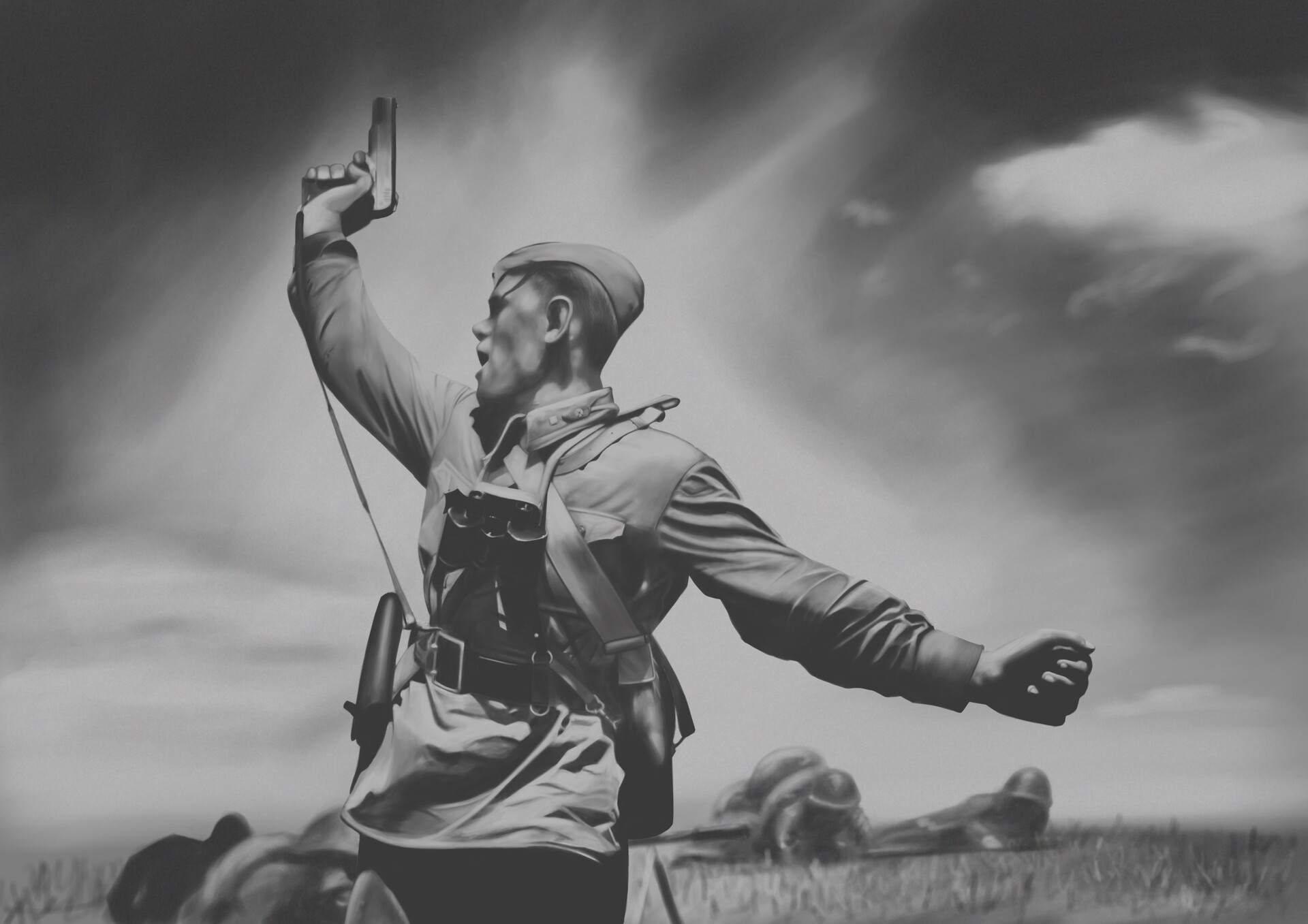 ArtStation - Battalion commander 1942