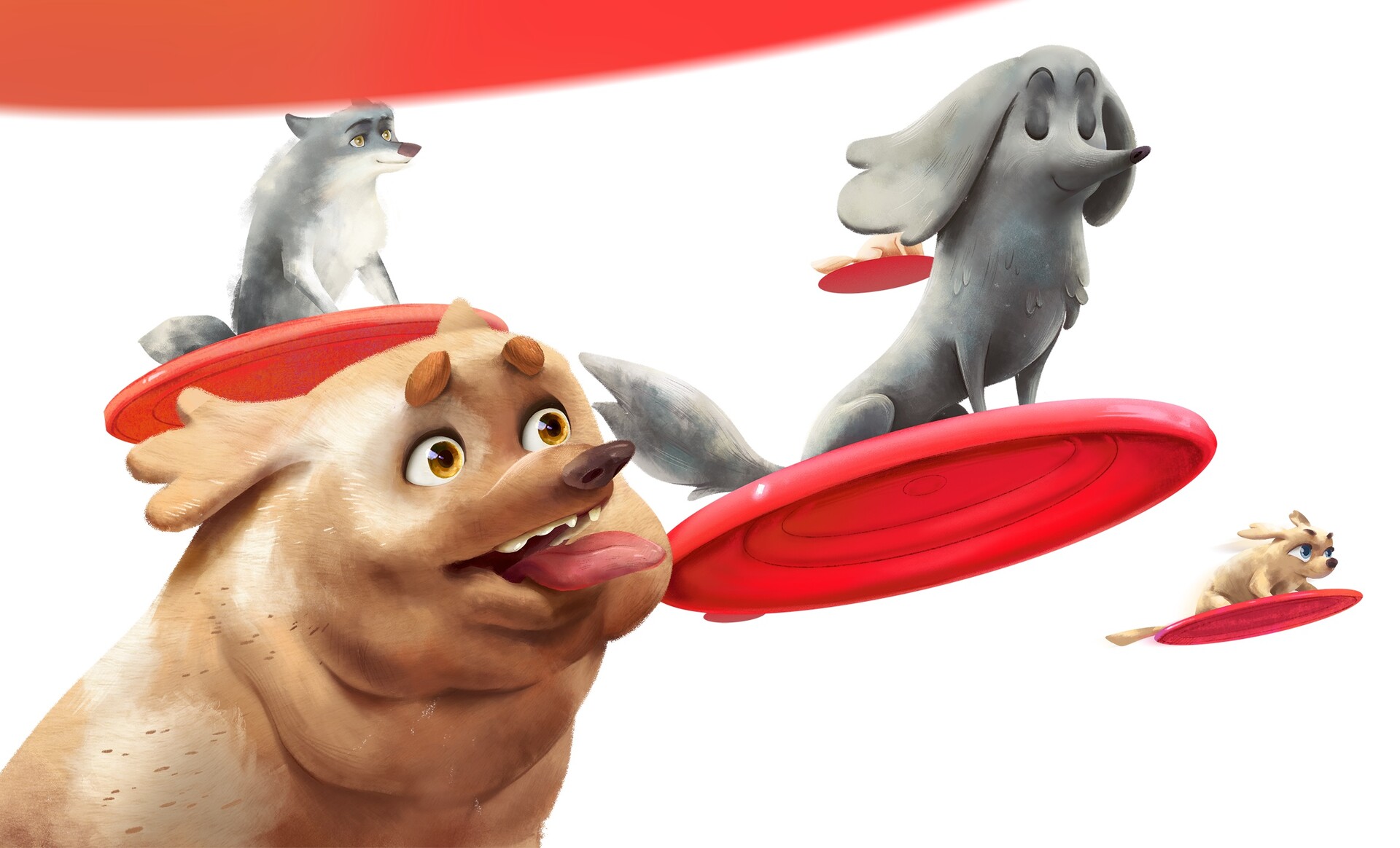 ArtStation - Flying dogs