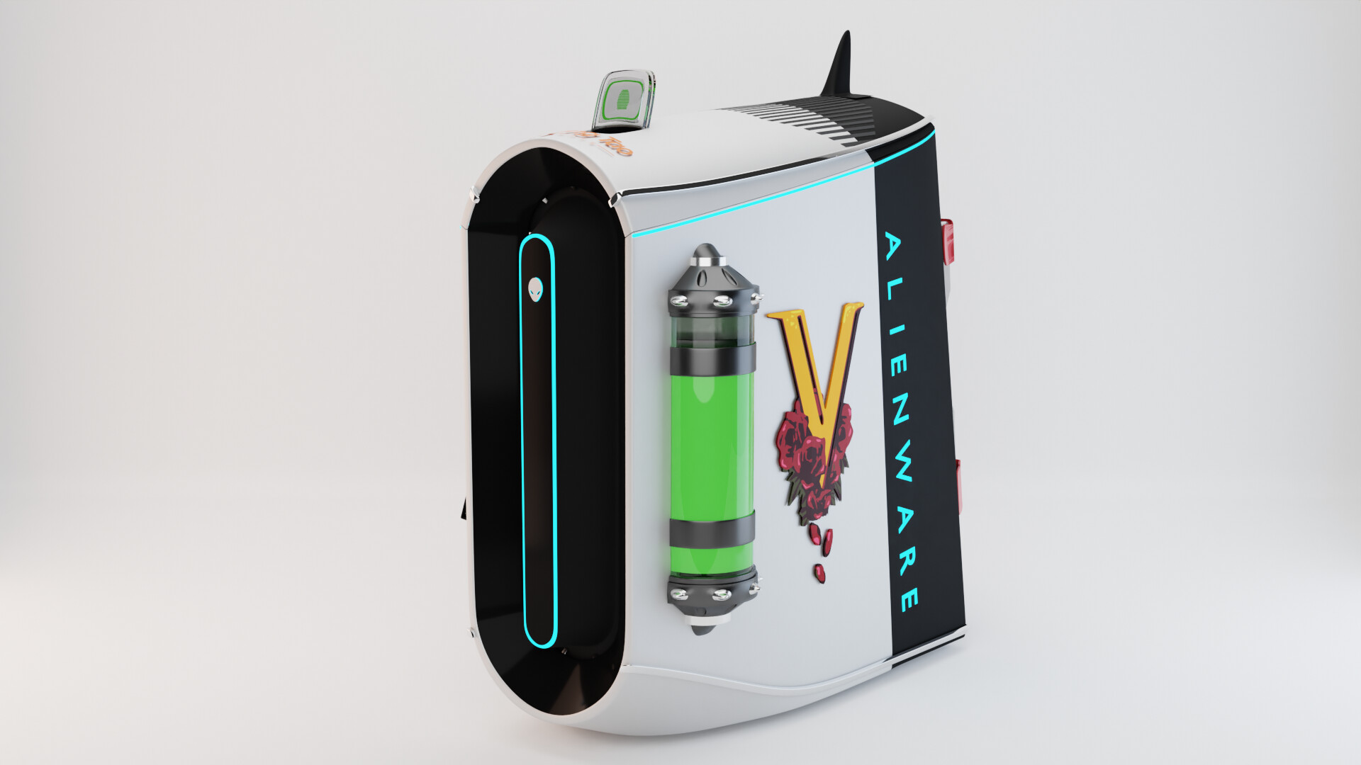 ArtStation - Alienware Cyberpunk Case Mod
