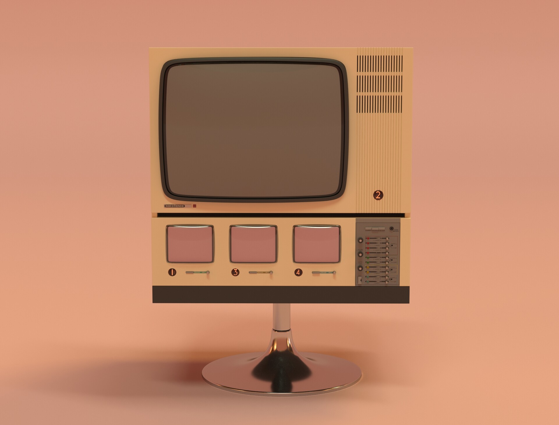 ArtStation - 1967 Nordmende Spectra Color Studio TV