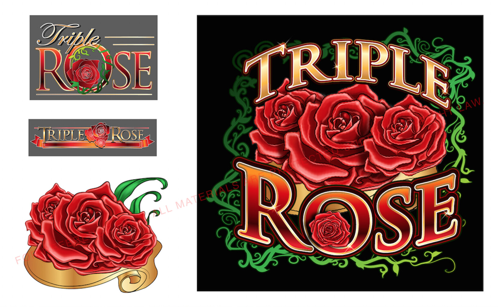 ArtStation - Bally Technology Triple Rose Logo Exploration