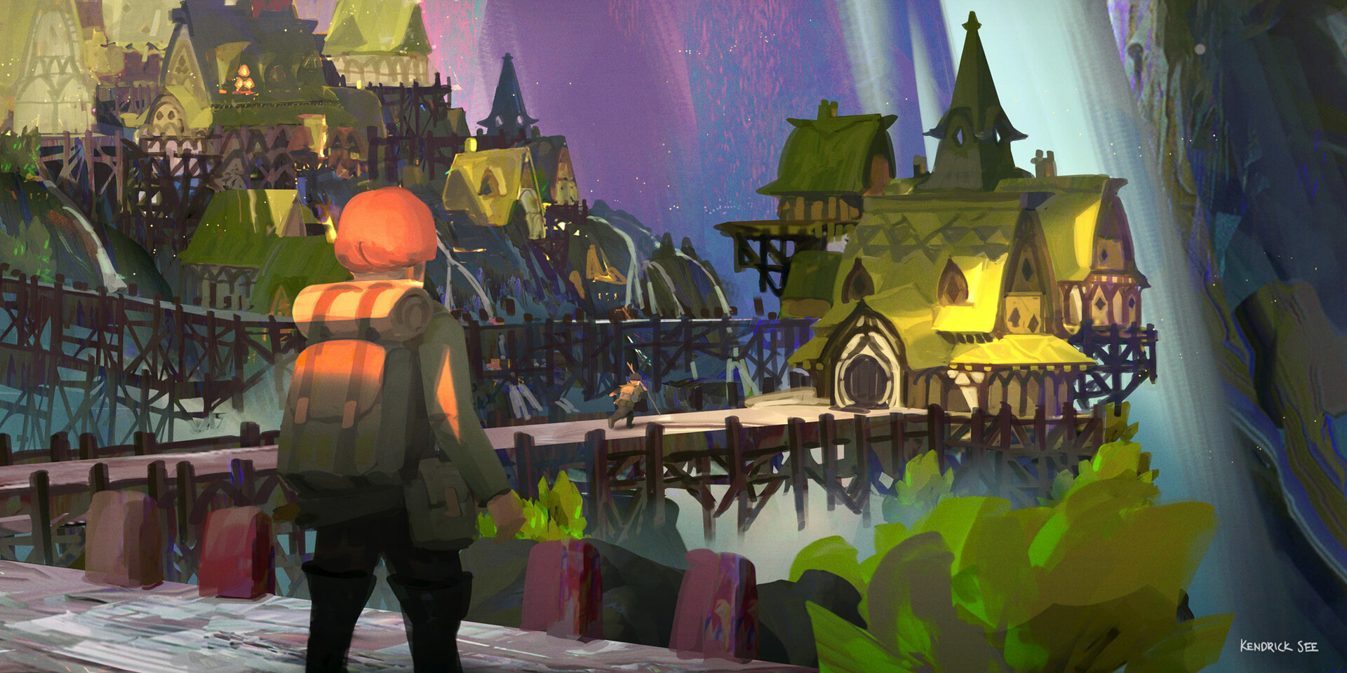 ArtStation - Town on Stilts