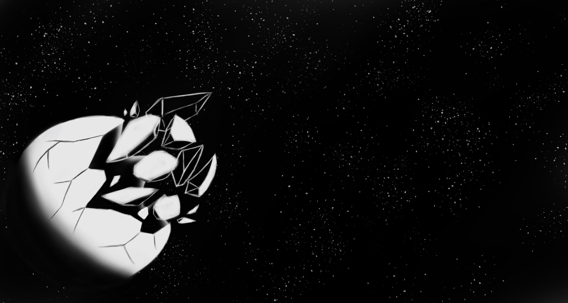 Broken Planet Drawing