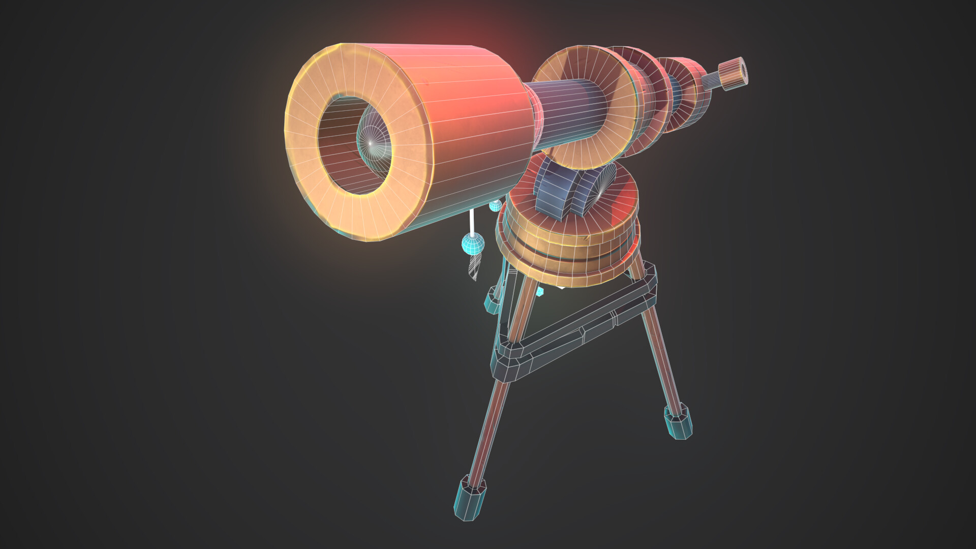 Theo "Nekorio" DE MUER - Stylized Telescope | Game ready asset