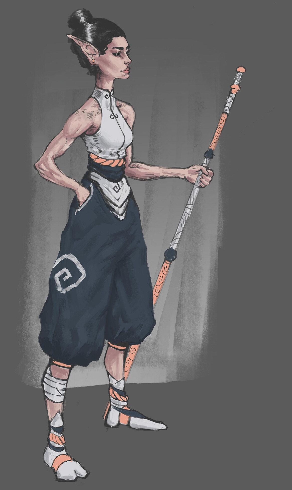 ArtStation - Elf monk