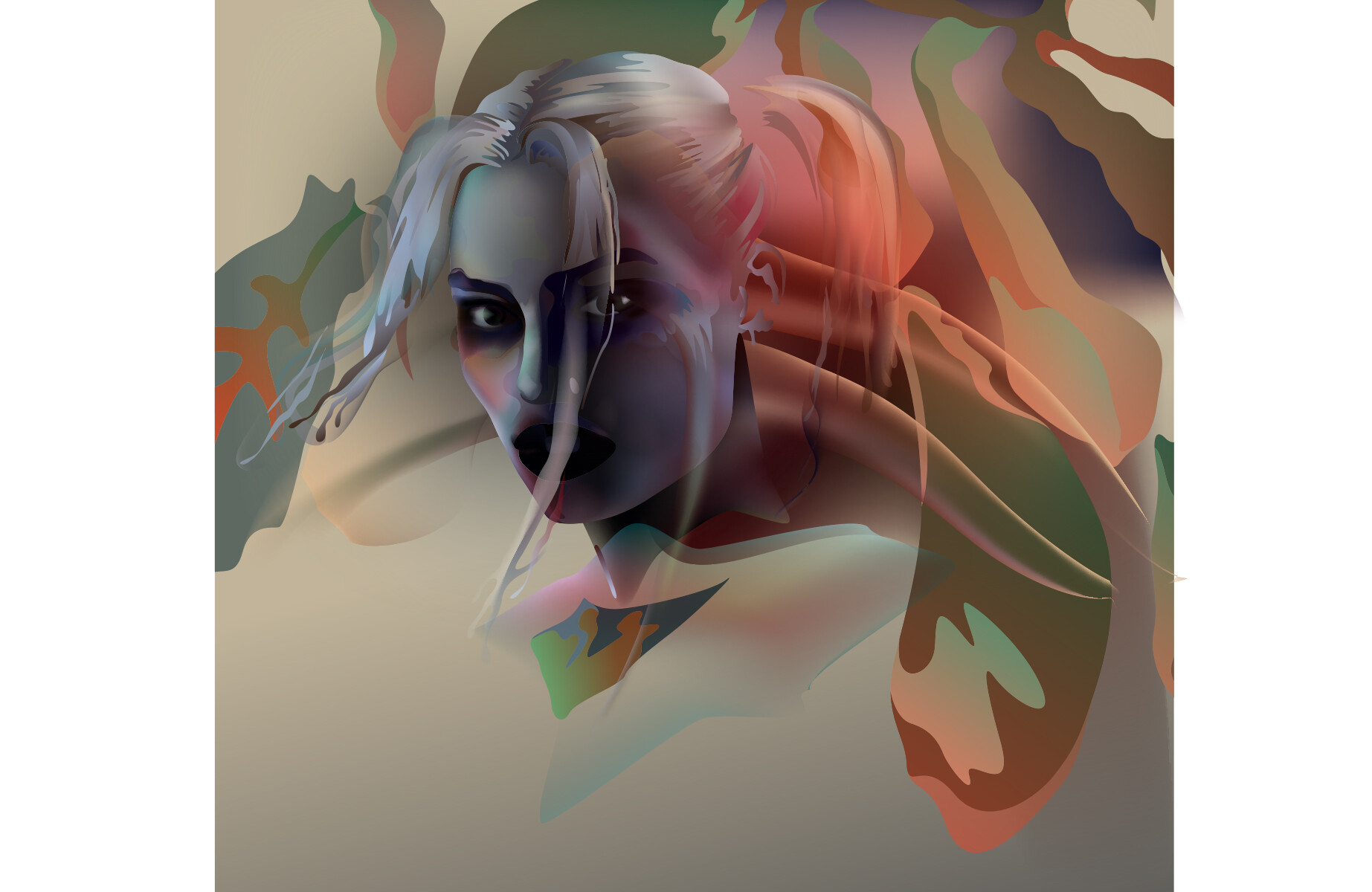 ArtStation - portrait, Harley Quinn, vector