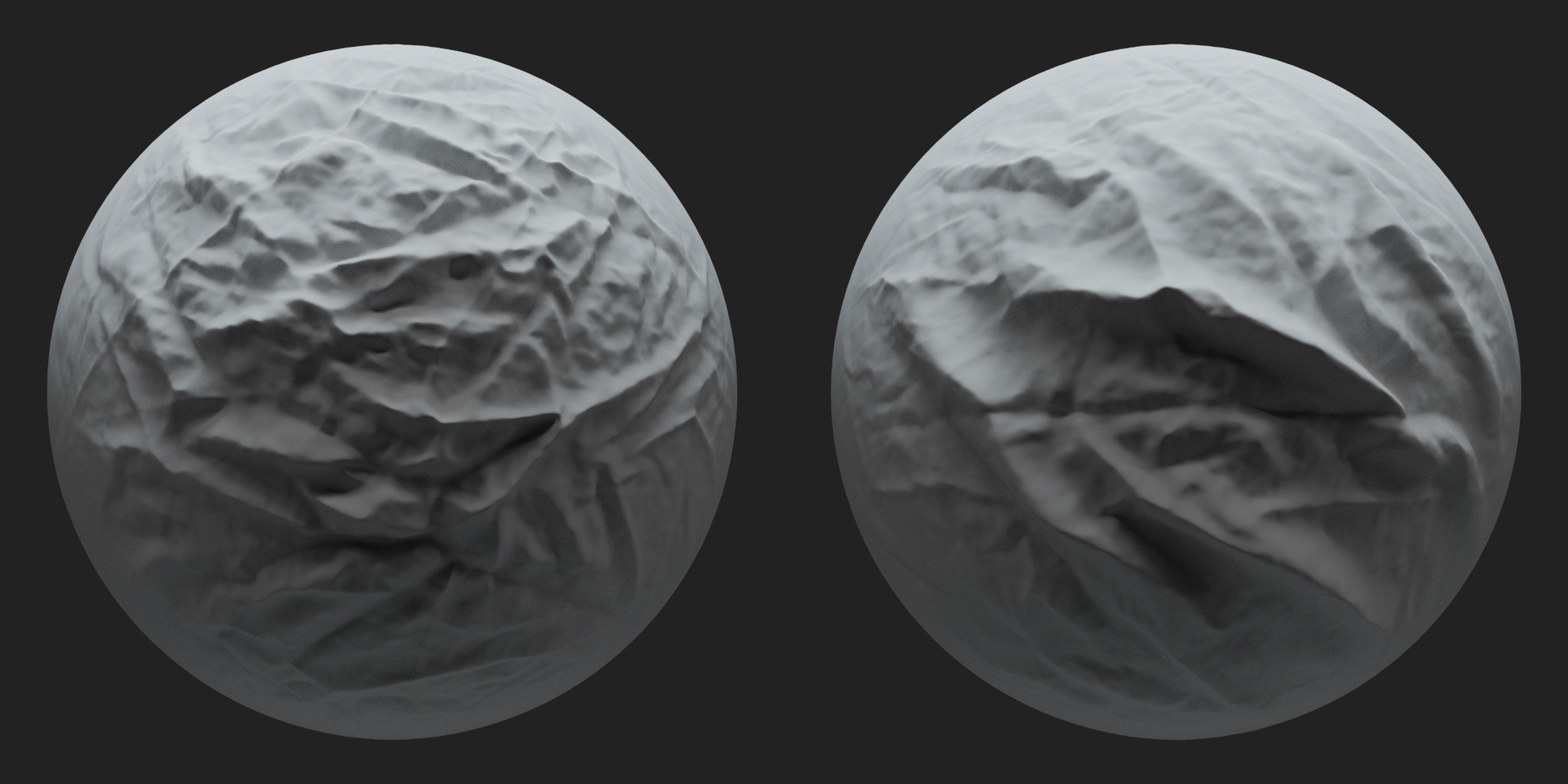 3D Scanned Textures - 10 Cloth Wrinkle Alphas | Photoscanned