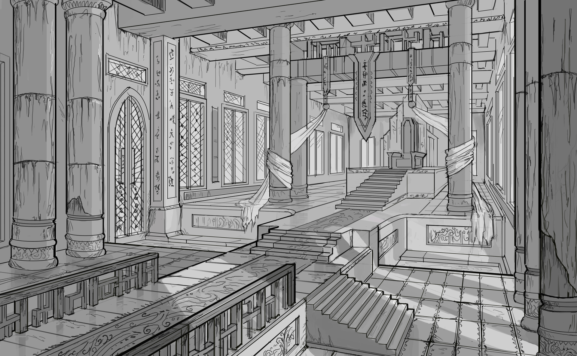 ArtStation - throne room