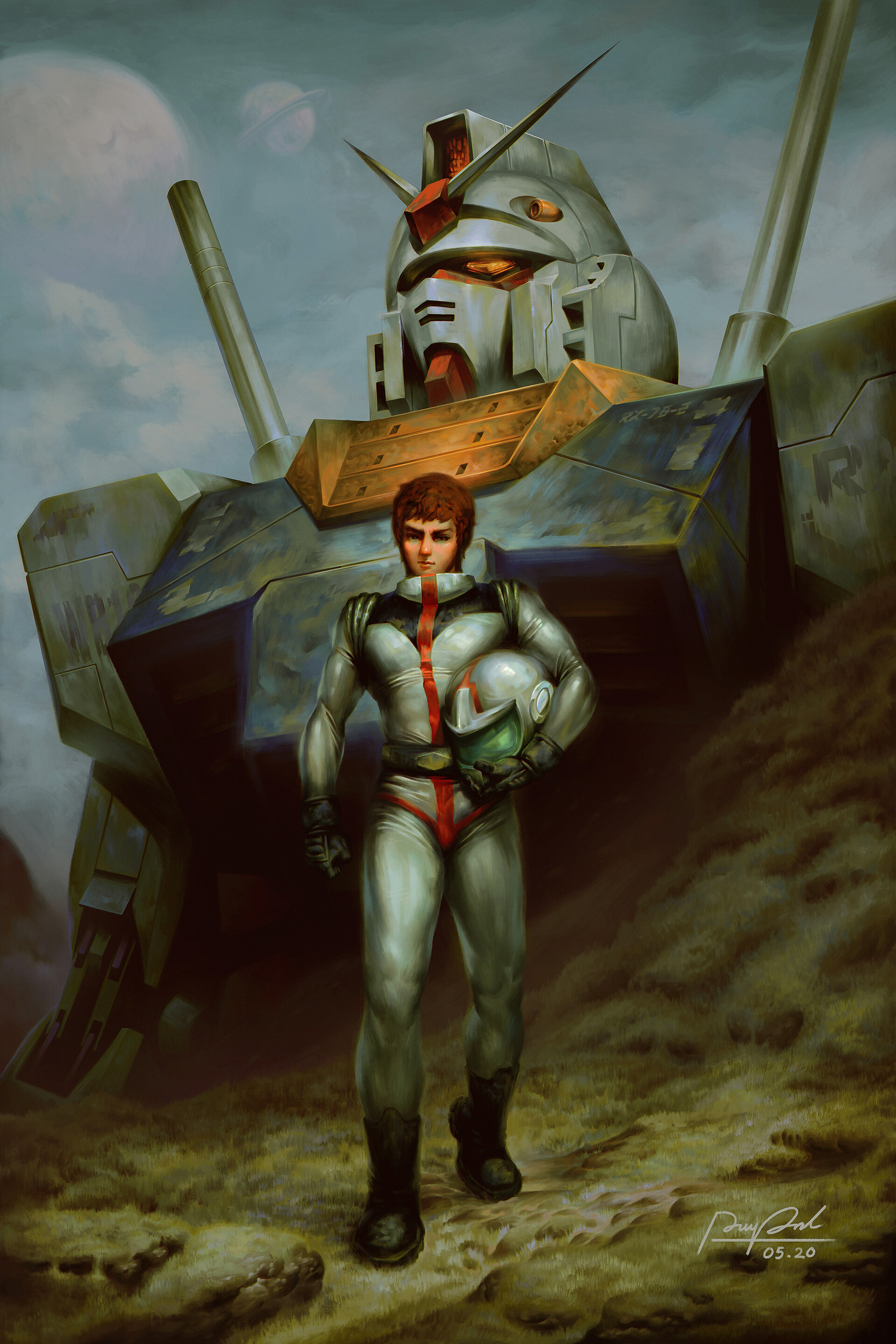 ArtStation - Amuro Ray & RX-78