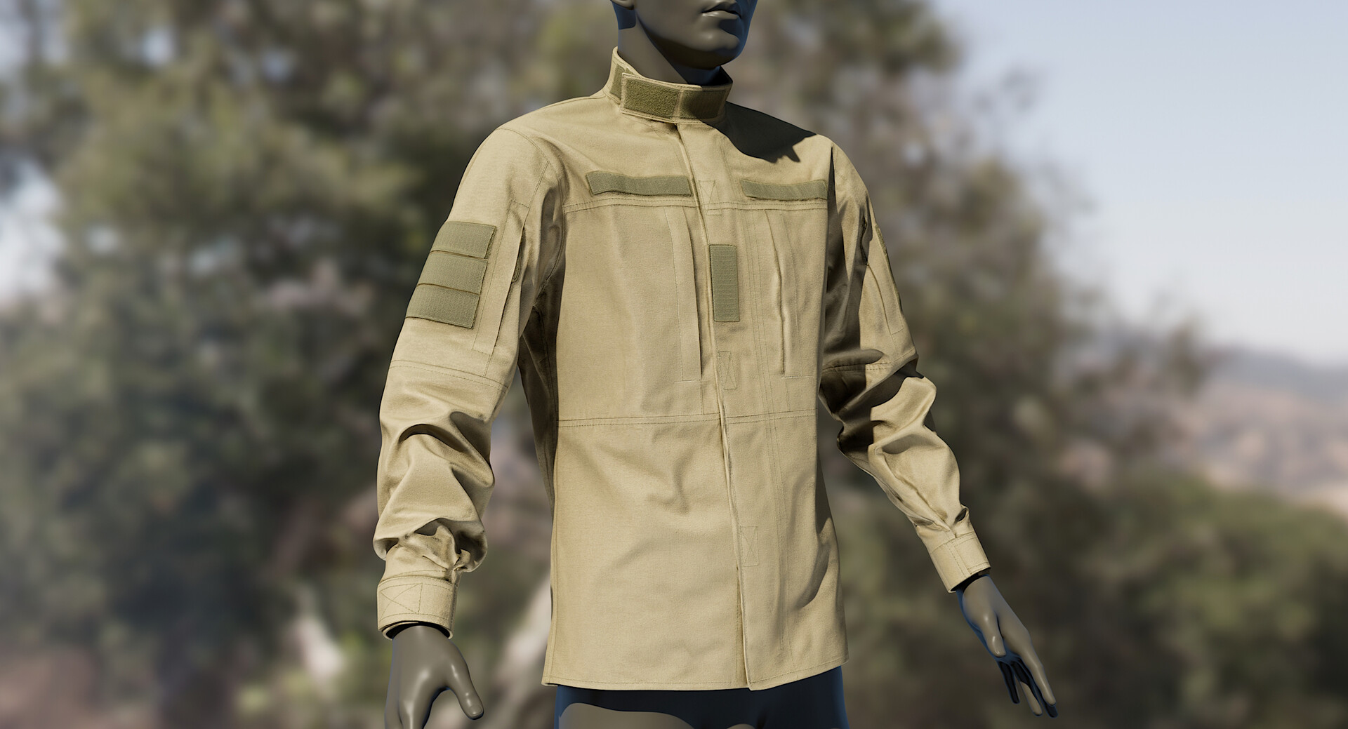 ArtStation - Realistic 3D model of Military Jacket Desert